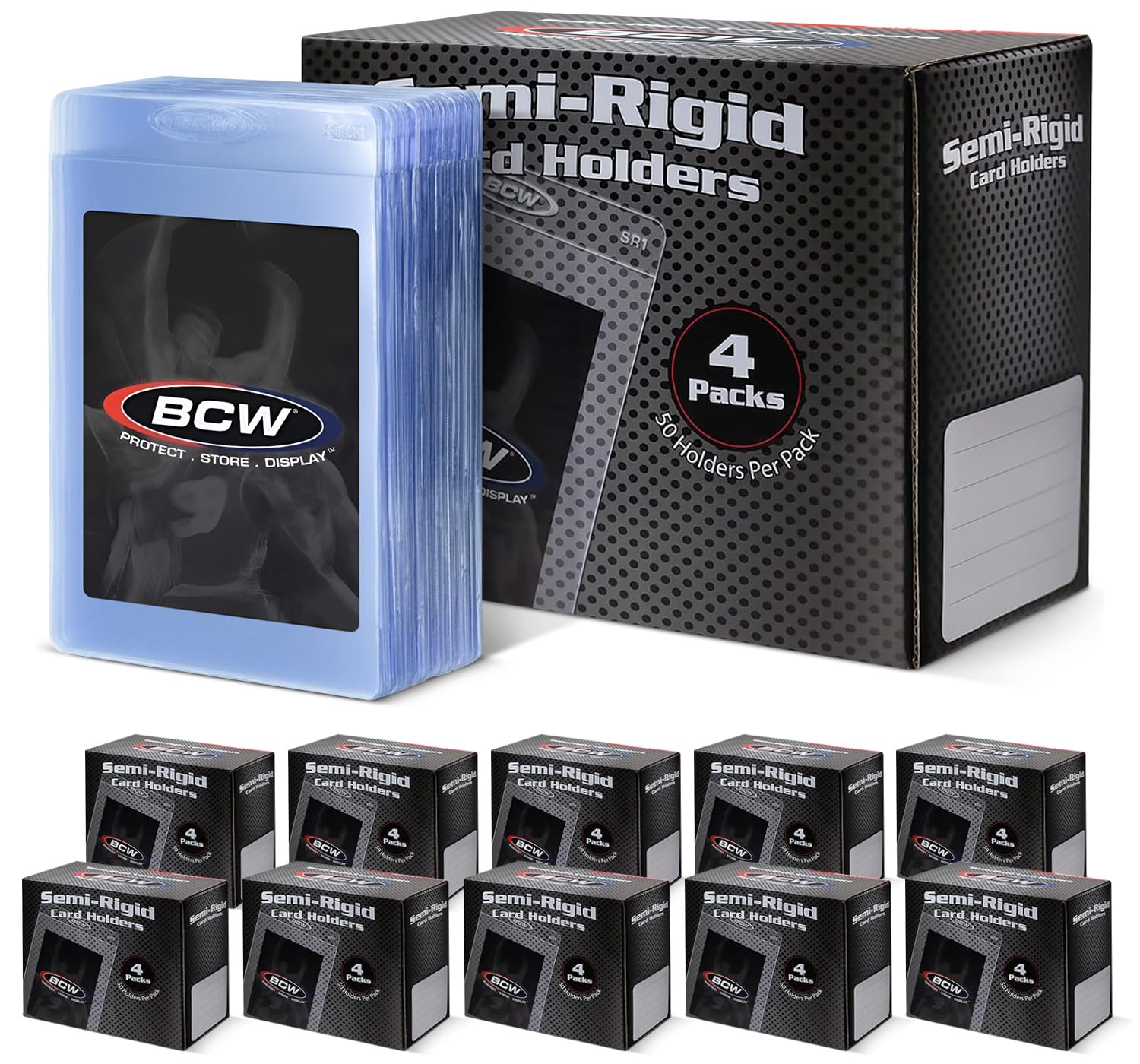 Snapklik.com : Semi Rigid Card Holder #1 2000 Pack Semi Rigid Card ...