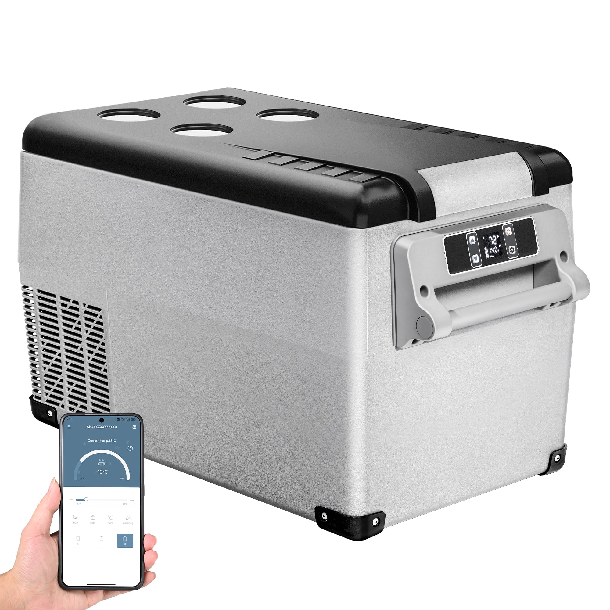 Amazon.com: EKOJUCE 12 Volt Car Refrigerator Electric Cooler, 37 Quart ...