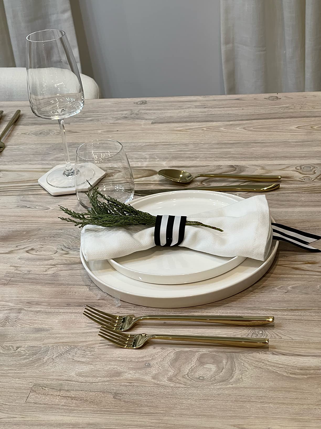 $16/mo - Finance HomeVss, Bone China Cone Shape, Elegance White 20pc ...