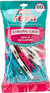 Decor Reva Assorted Clothes Pegs, 60 Piece : Amazon.com.au: Home