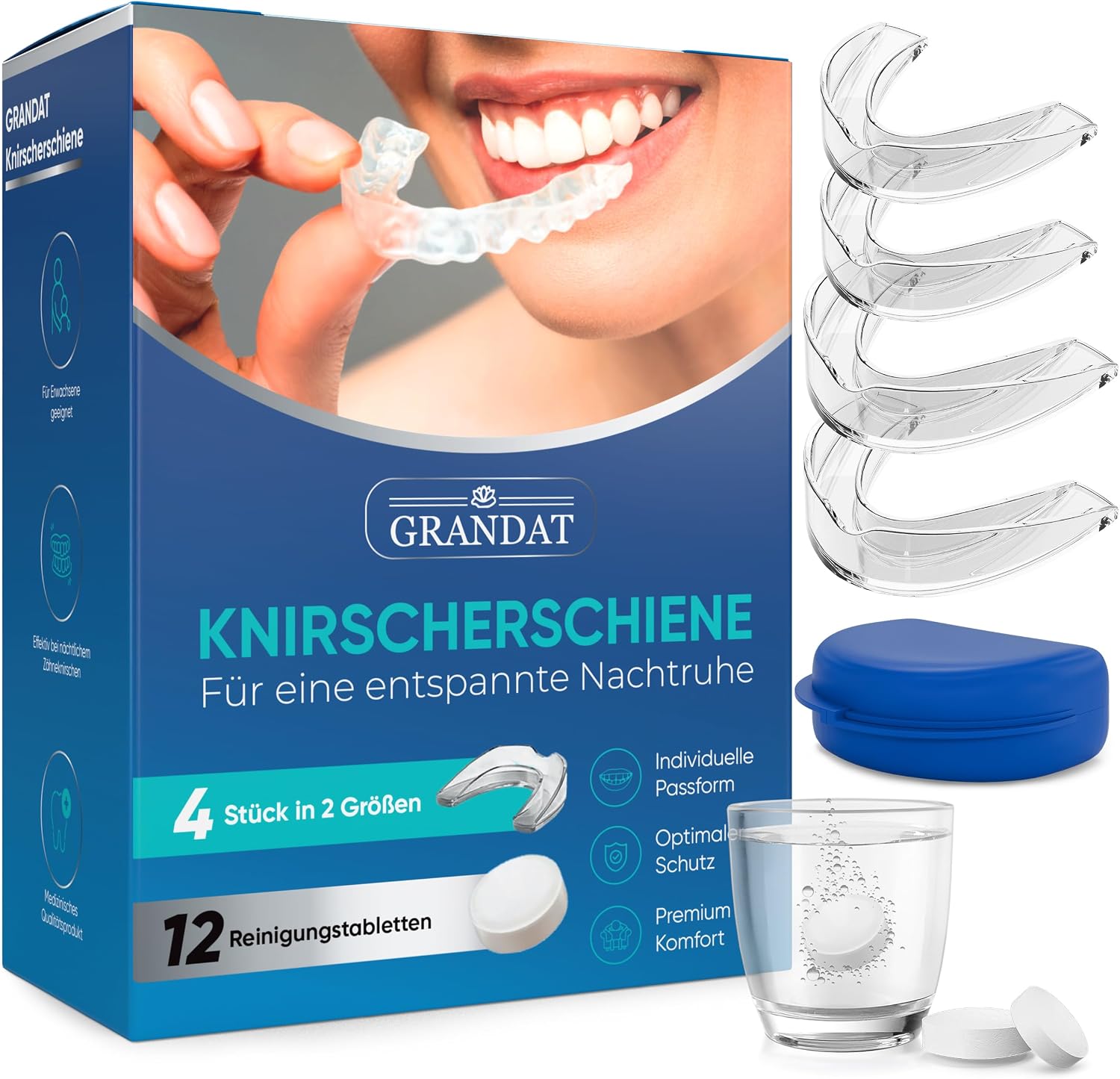 Knirscherschiene für die Nacht Zahnschiene Knirschen.Formbare ...