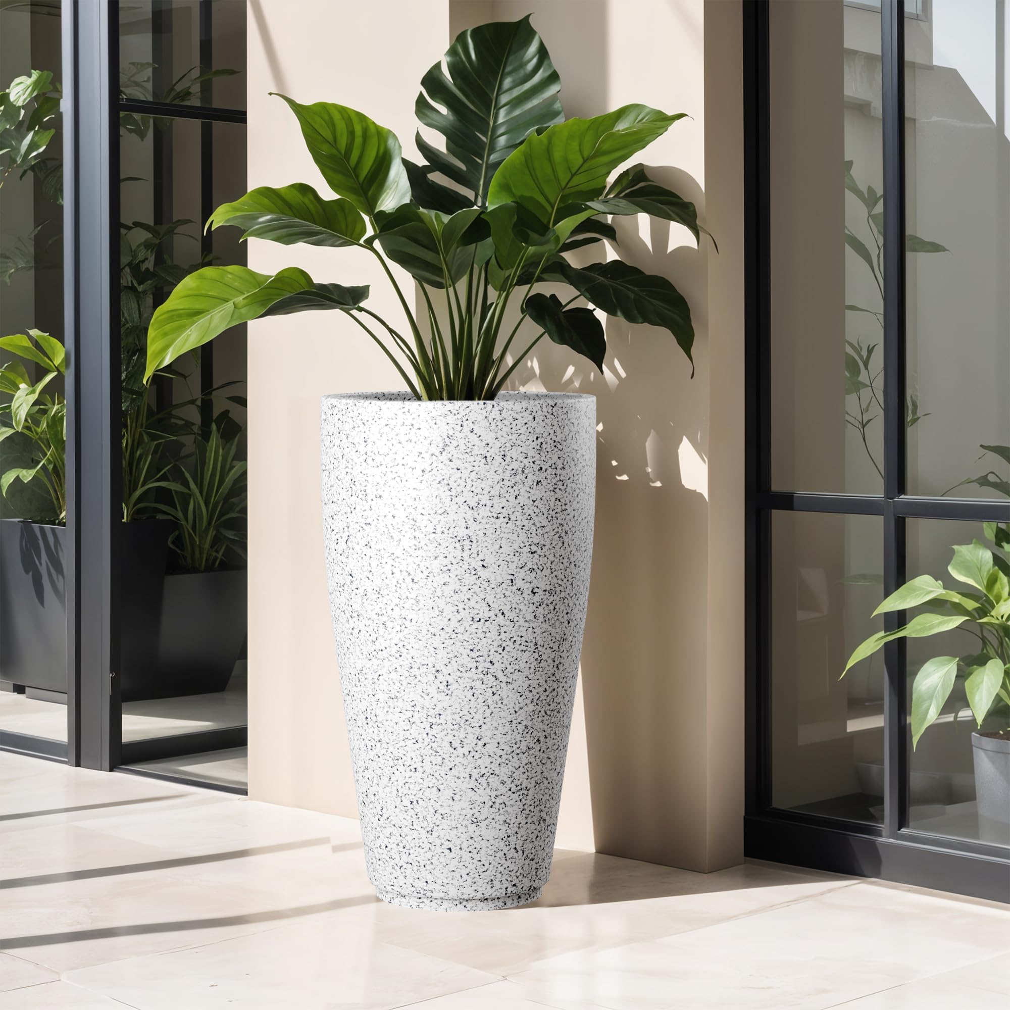 YUCCABE ITALIA FOXB Vnr 24 Inch Pots for Plants Highly Durable Polymers ...