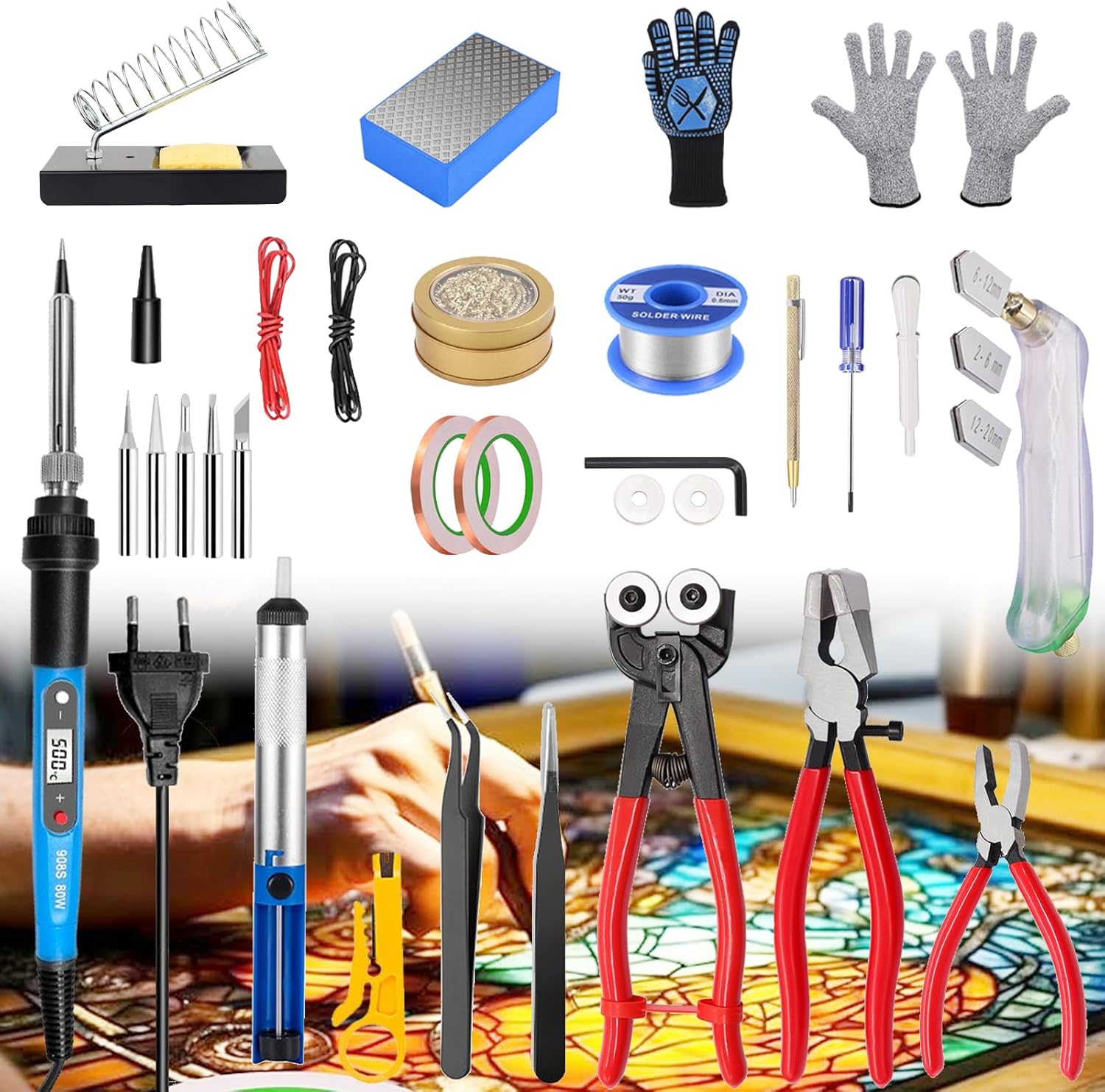 mozigena Stained Glass Kit, Stained Glass Starter Kit, Stained Glass ...