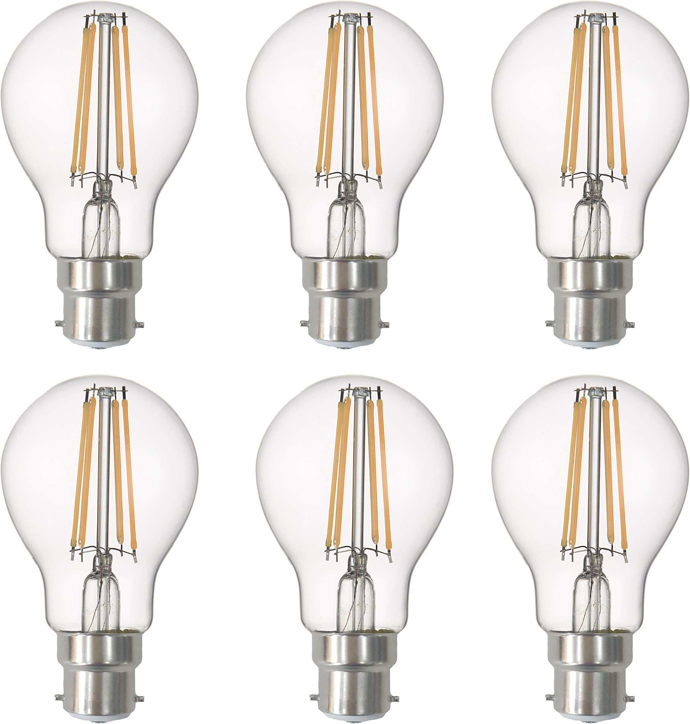 SD LUX B22 BC LED Bulbs Globe Vintage Filament Led Light Bulbs, 8W ...