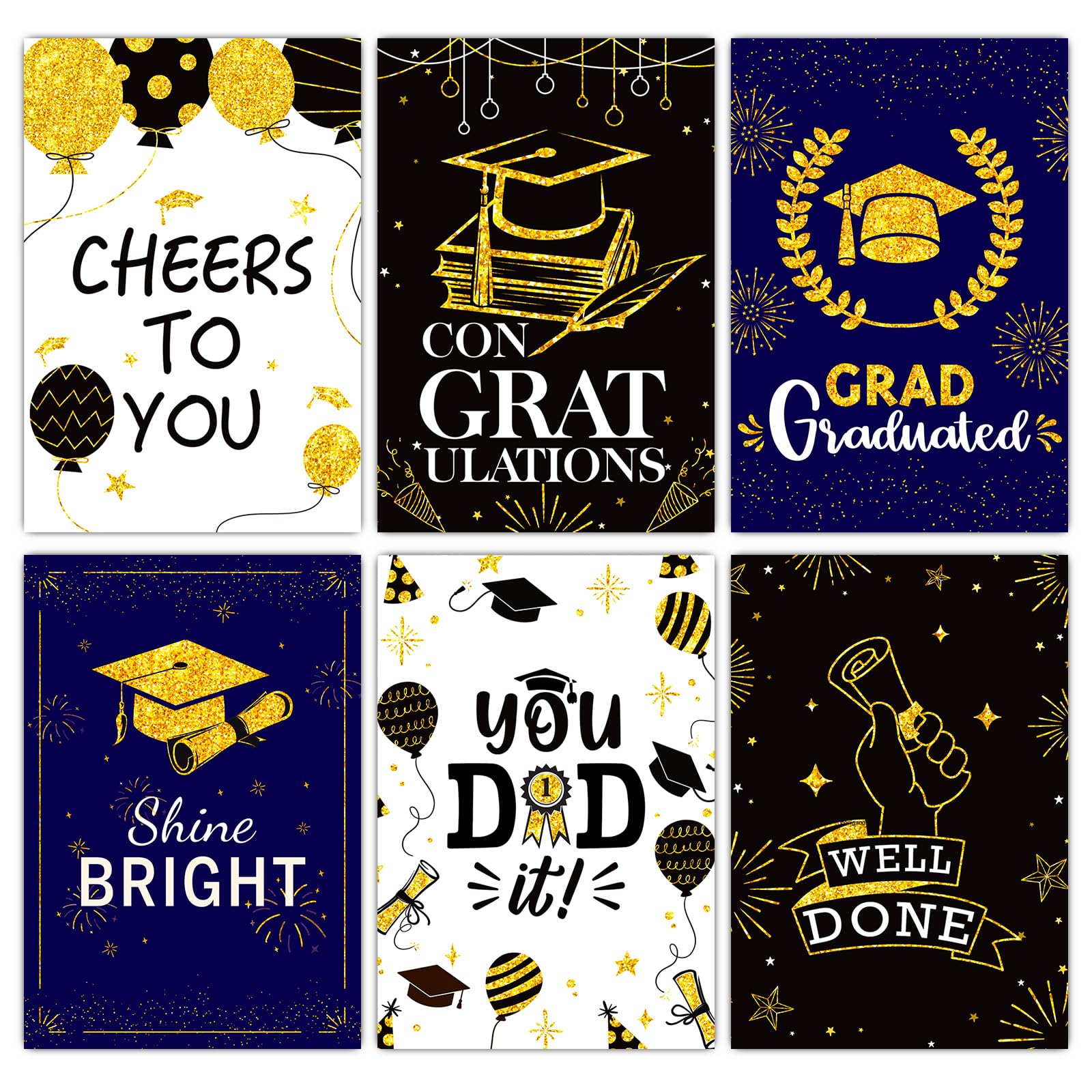 Graduation Cards 24PCS, Graduation Cards 2024, Congrats Grad Cards with ...