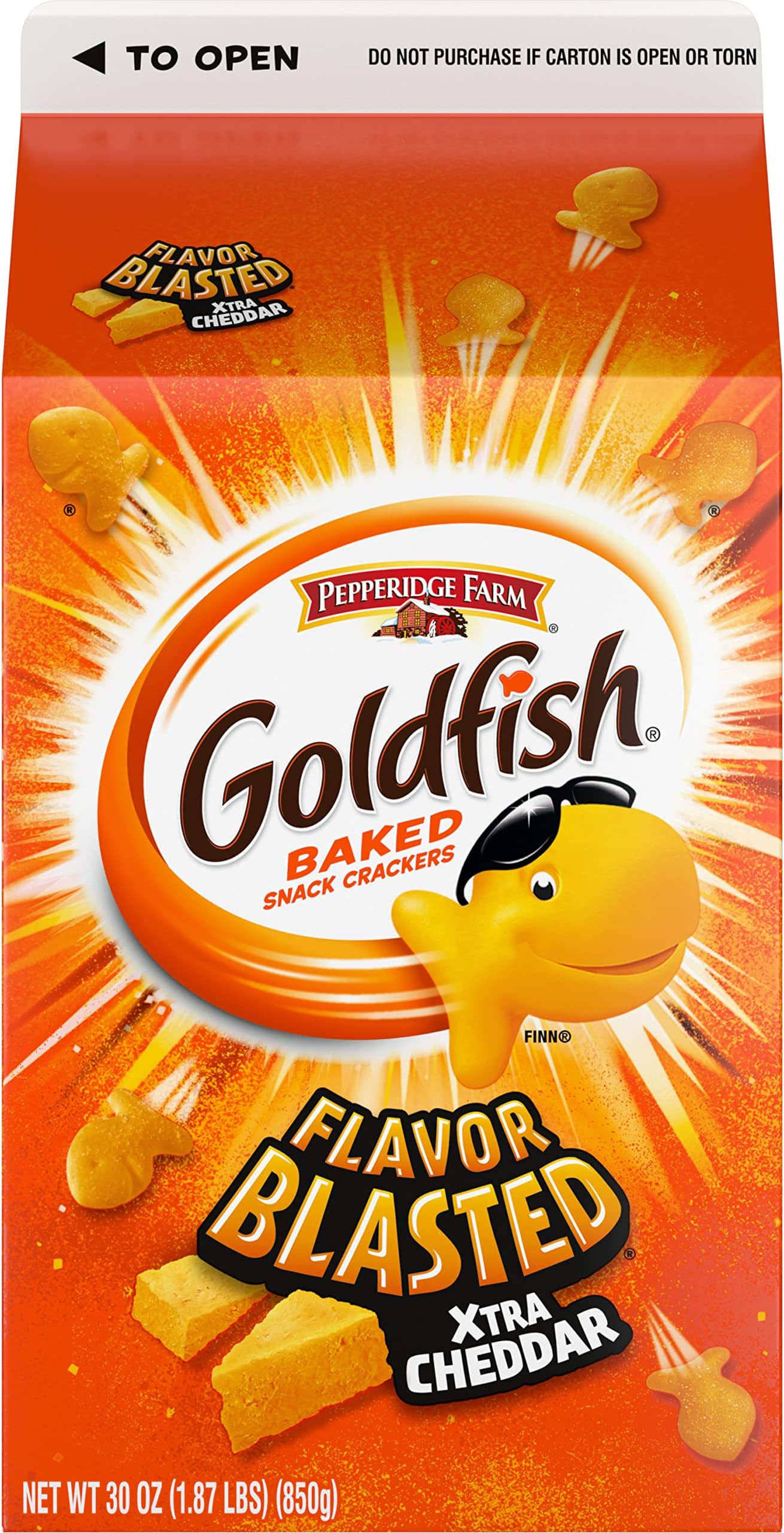 Amazon.com : Goldfish Cheddar Crackers, Snack Crackers, 30 oz carton, 2 ...