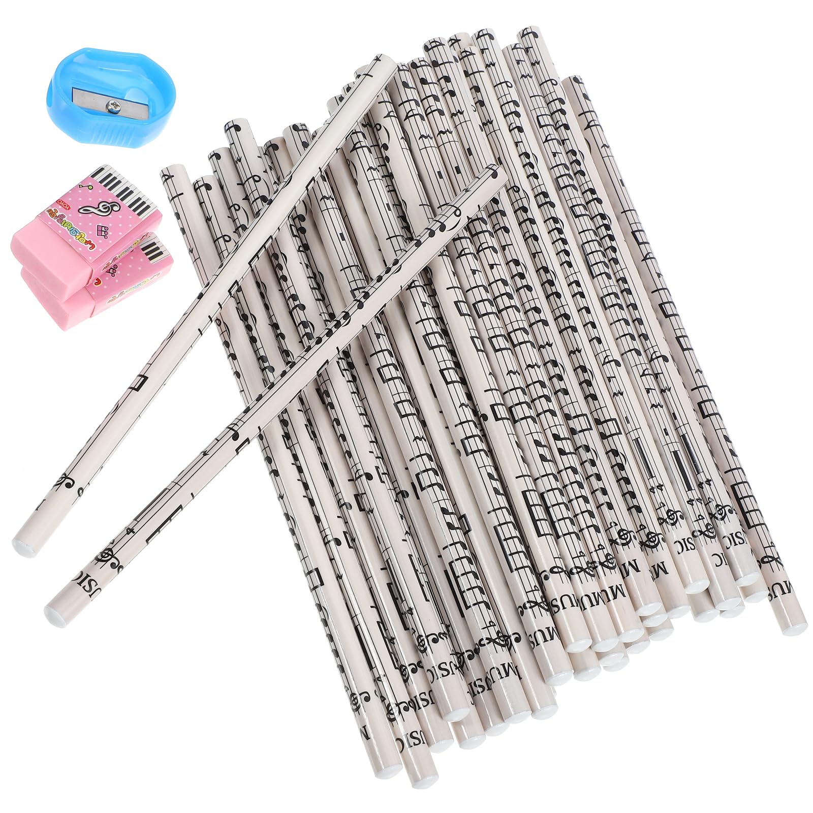 TEHAUX 36pcs Music Note Pencils, Music Themed Pencils, White Black ...