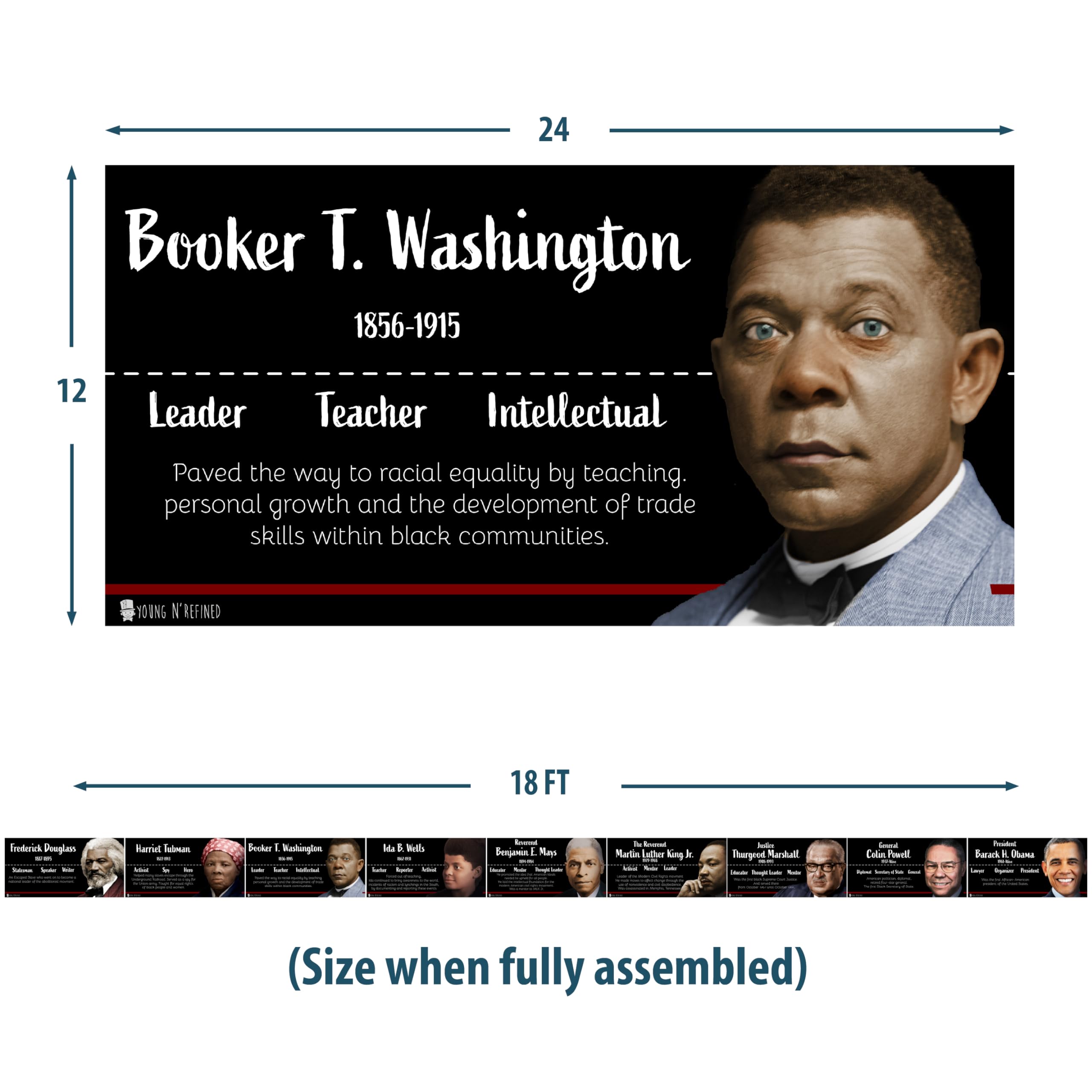 Snapklik.com : Black Heroes Poster Bulletin Board Set, 9 Charts Pack ...