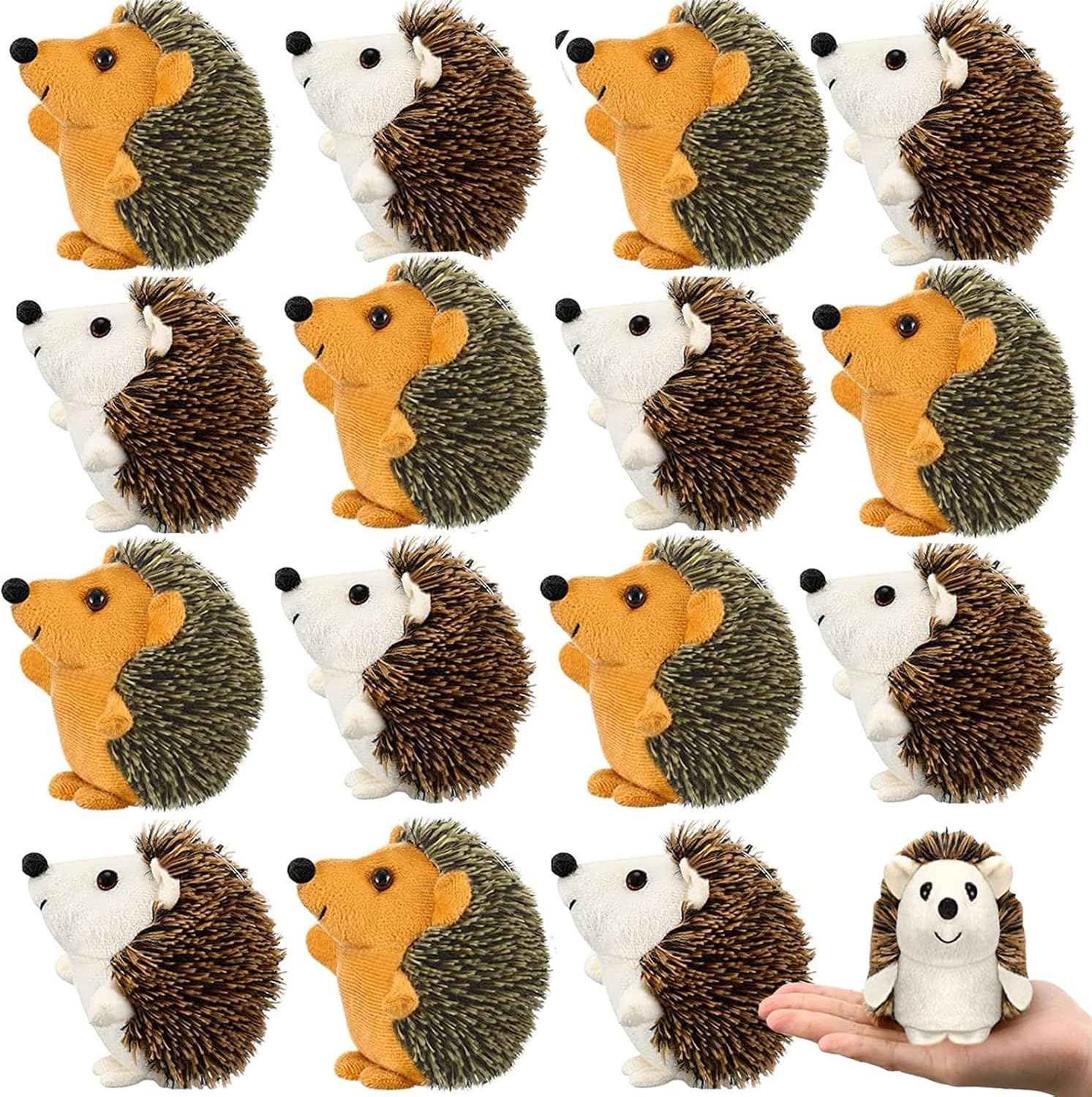 Amazon.com: Honoson 16 Pcs Mini Hedgehog Stuffed Animal Bulk Plush ...