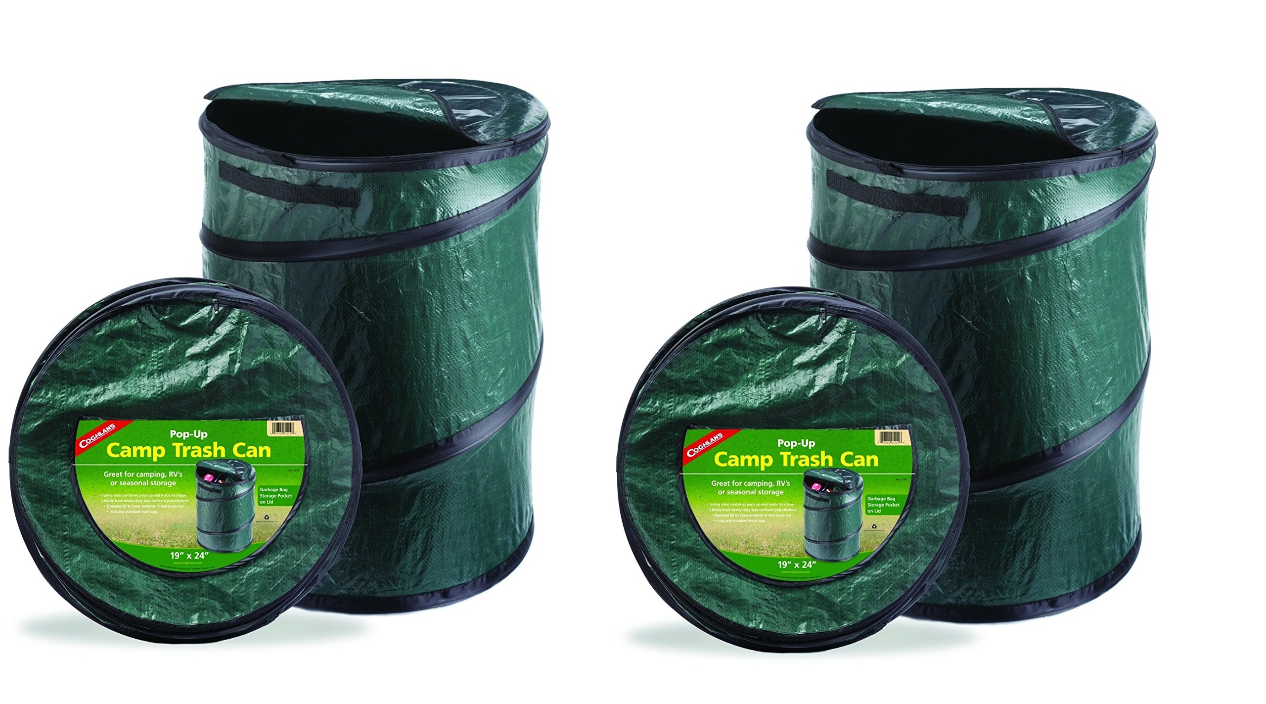 Amazon.com: Coghlans Pop-Up Camp Trash Can (2 Pack) : Industrial ...