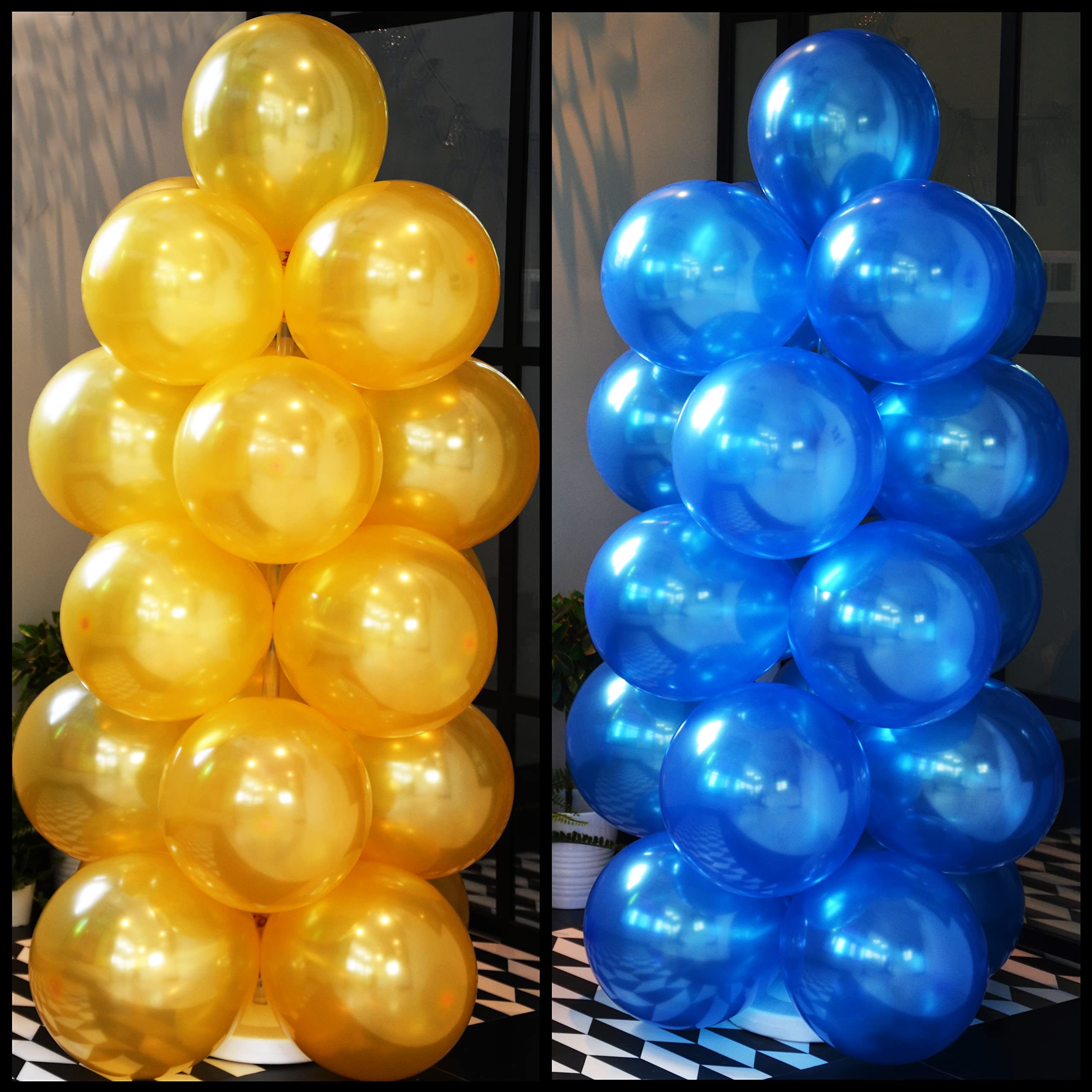 Buy UPONN Pack Of 50 Gold And Blue Metallic Balloons Combo For Theme buy-uponn-pack-of-50-gold-and-blue-metallic-balloons-combo-for-theme
