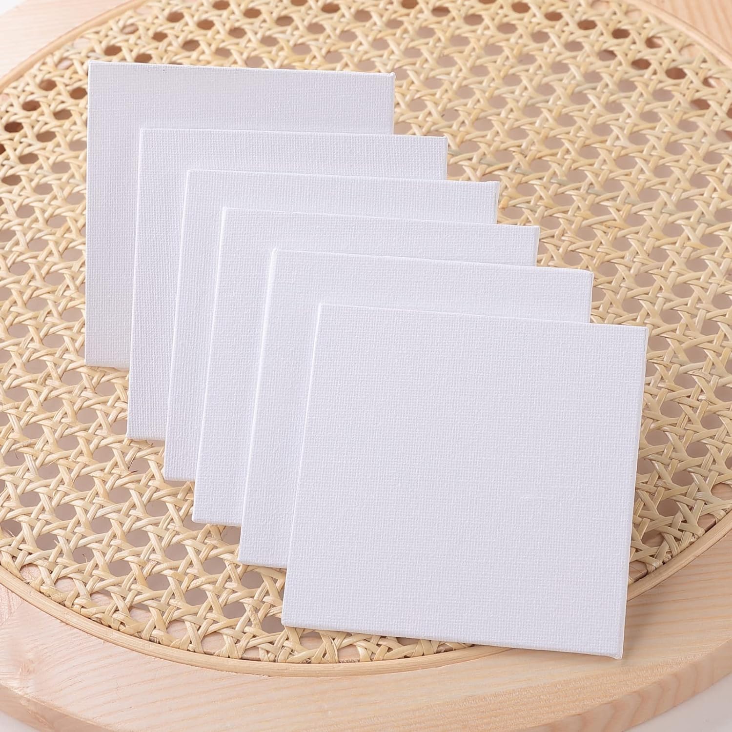 Kuber Industries Blank Cotton Canvas Boards for Painting 