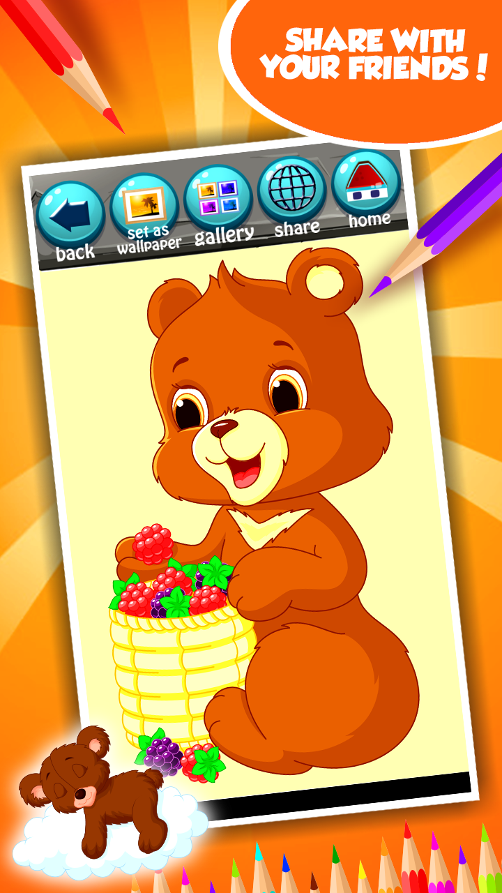 Cute Bear Coloring Book:Amazon.com:Appstore for Android