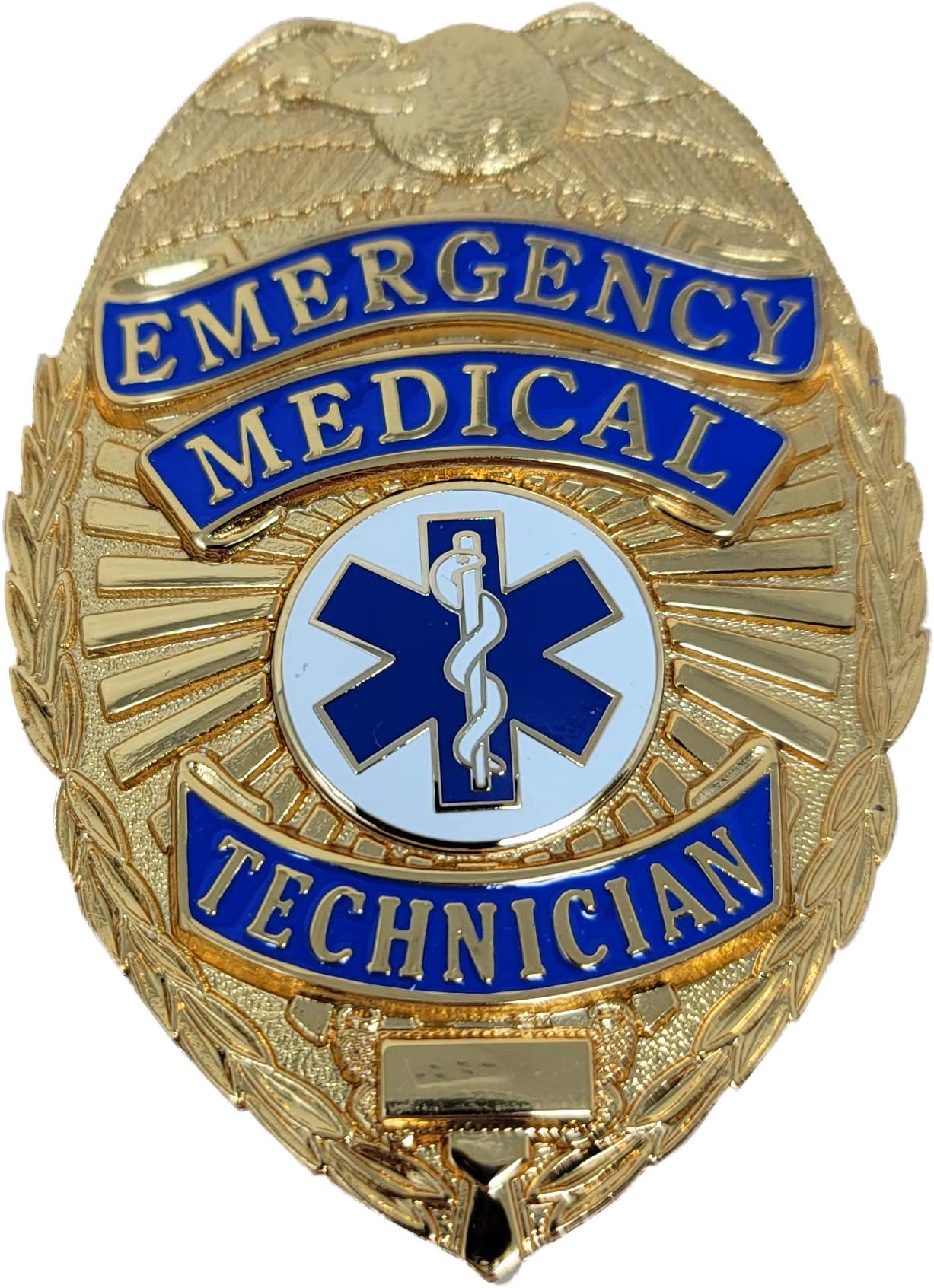 Amazon.com: EMT Emergency Medical Technician Badge – Premium Gold Metal ...