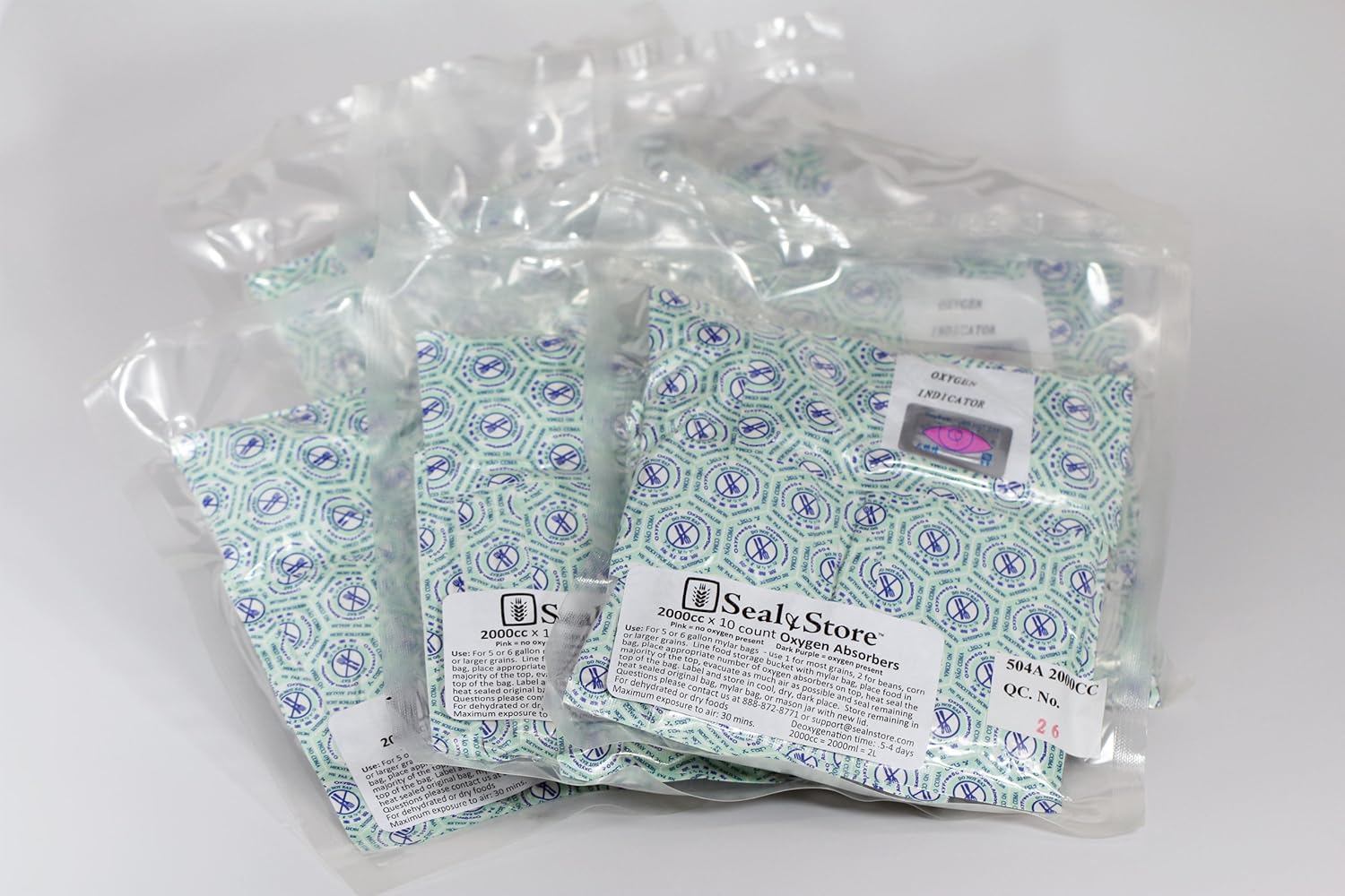 Amazon.com: Dry-Packs 5-Gallon, 20"x30" Mylar Bags and 2000cc Oxygen ...