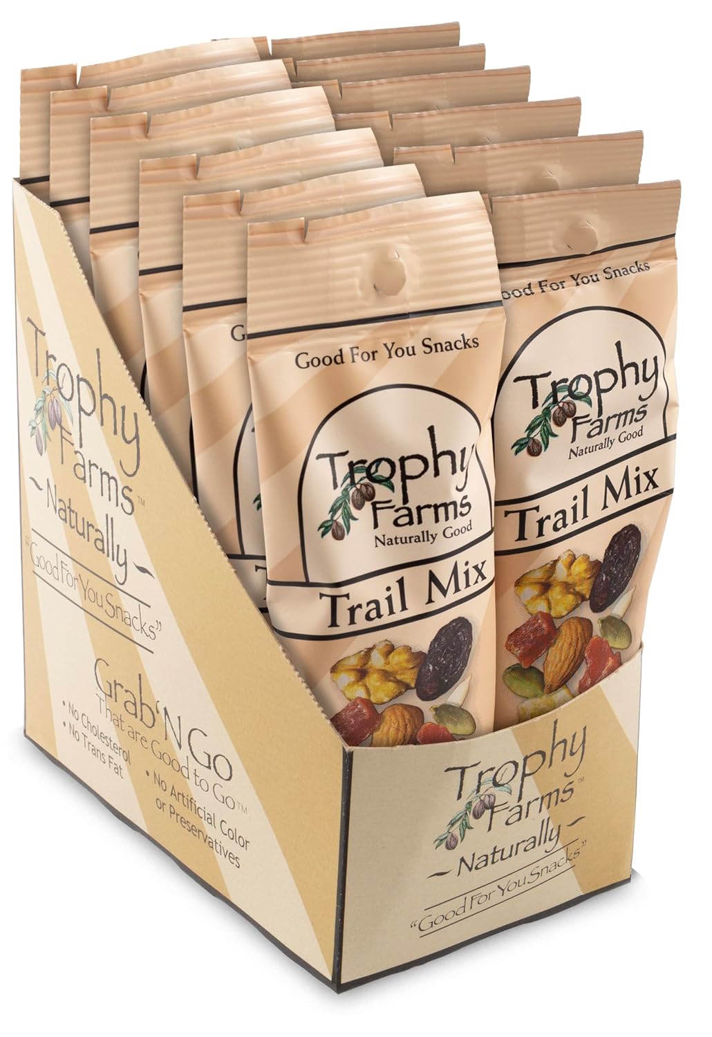 Amazon.com: Trophy Farms All Natural Trail Mix 12pk
