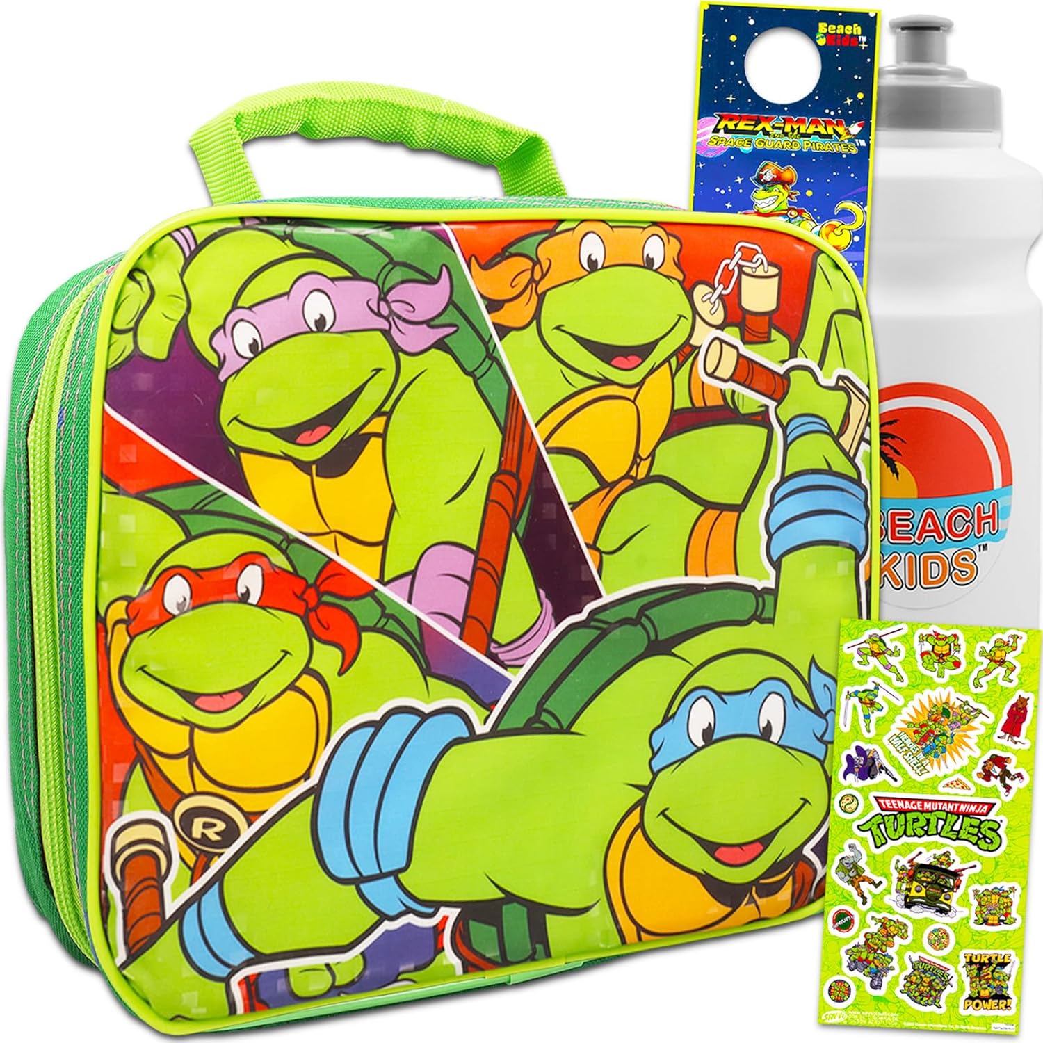 Amazon.com: Teenage Mutant Ninja Turtles Lunch Box for Boys - Bundle ...