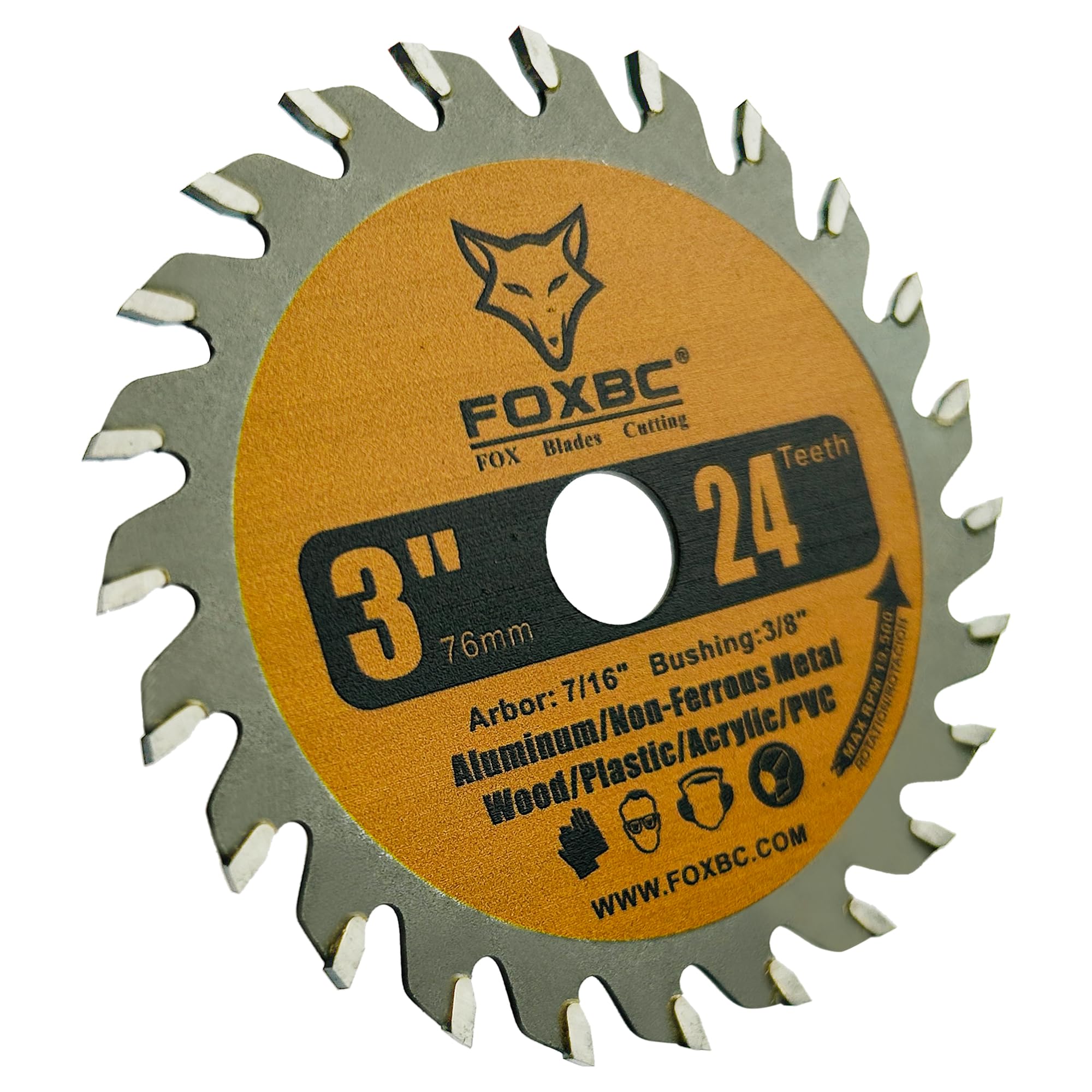 Snapklik.com : FOXBC 3 Inch Circular Saw Blade 24T Carbide Cuts For ...