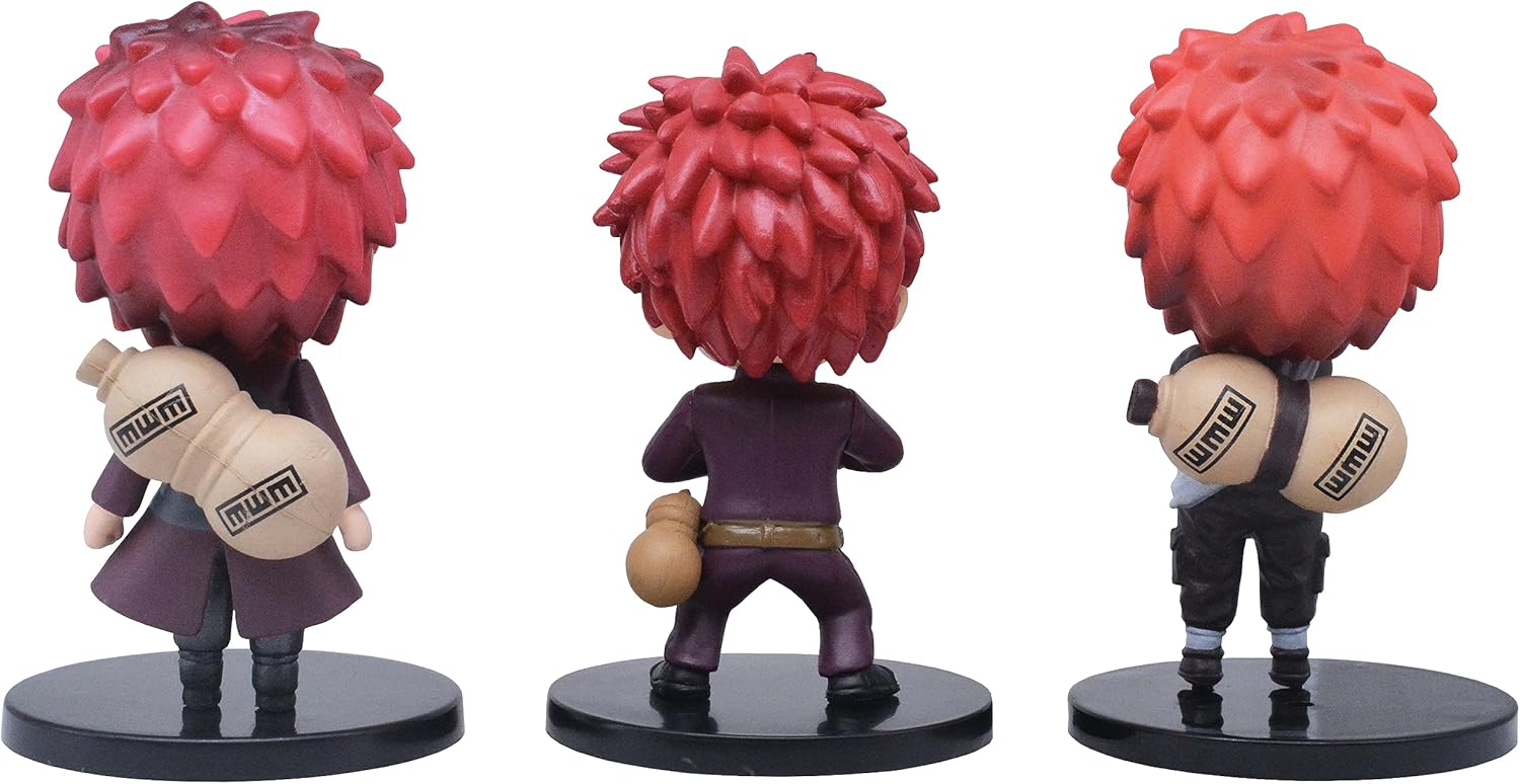 Indorasen Anime Characters Chibi Gaara Figure Set,3 Pieces – BigaMart