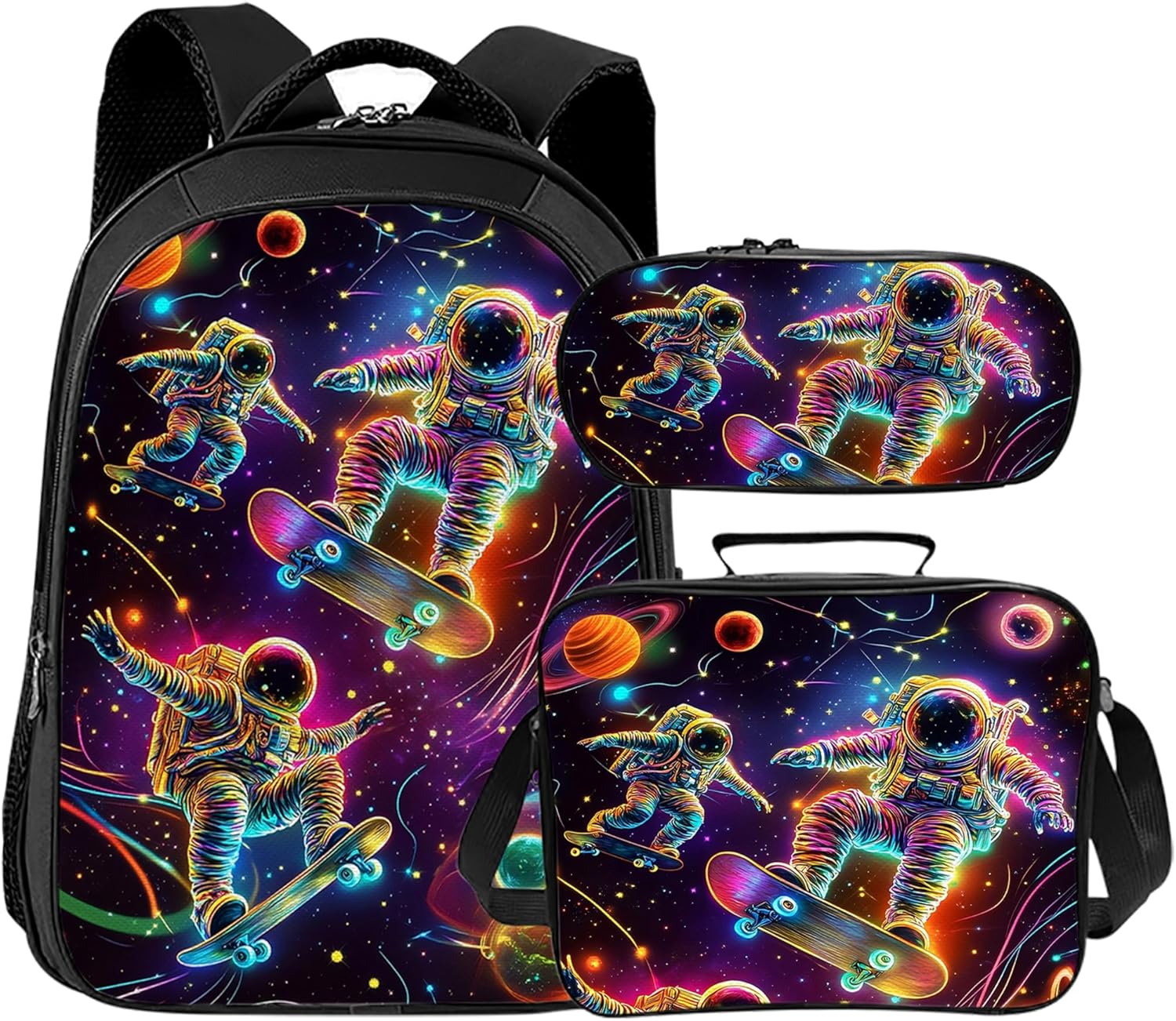 Amazon.com | Tijuboni Kids Backpack for School Boys and Girls - 3pcs ...