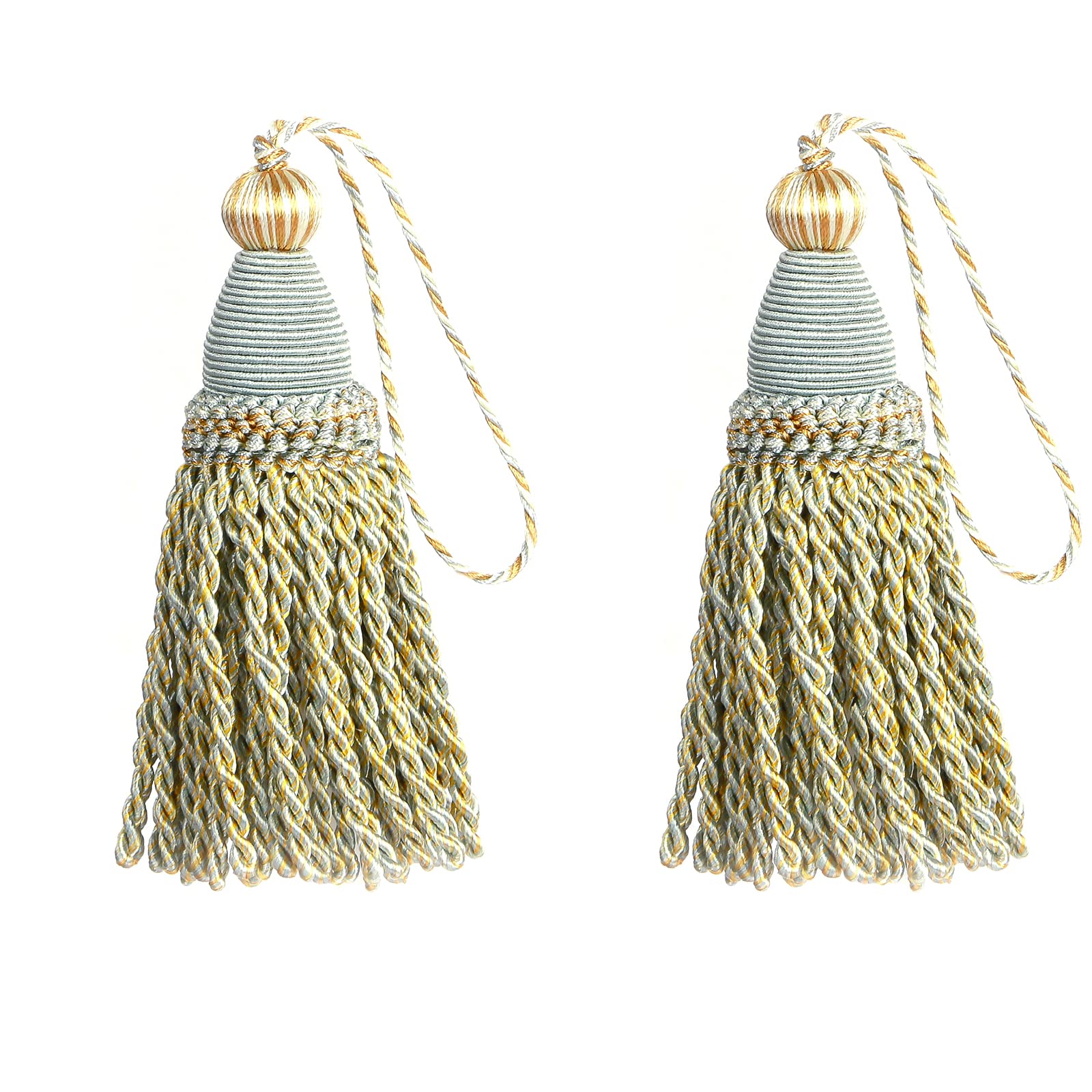 Amazon.com: HedongHexi 2 Pack Braided Tassel 24cm/ 9 Inch Key Tassel ...