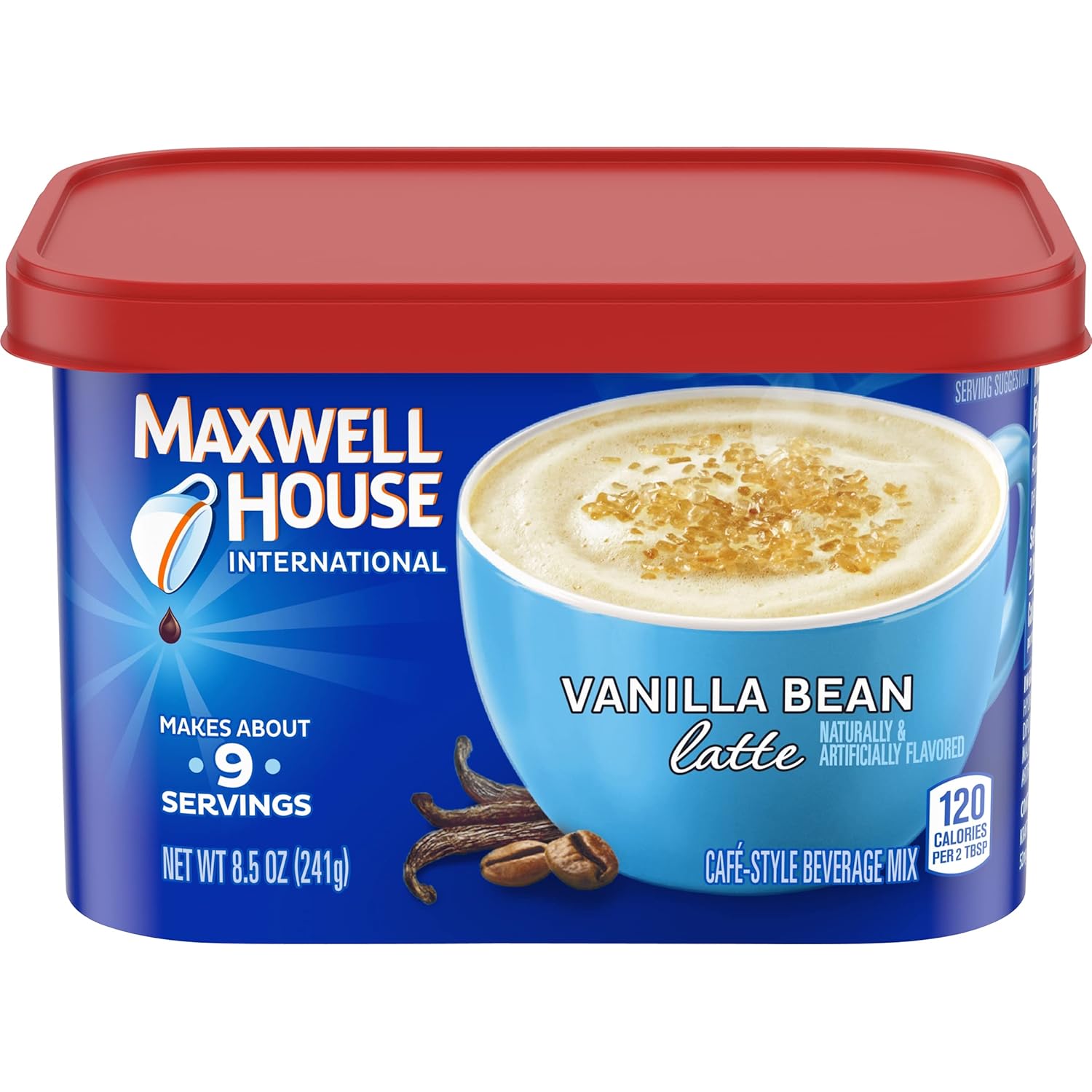 Amazon.com : Maxwell House International Vanilla Bean Latte Café-Style ...