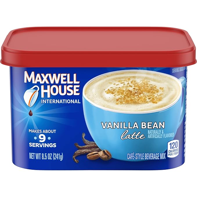 Amazon.com : Maxwell House International Vanilla Bean Latte Café-Style ...