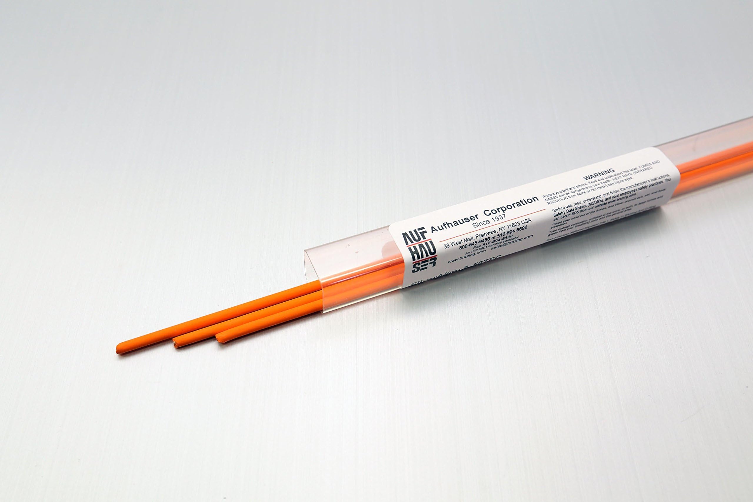 Silver Brazing Solder Rod - Flux Coated - 45% Ag - AWS BAg-5 - Size: 1/ ...