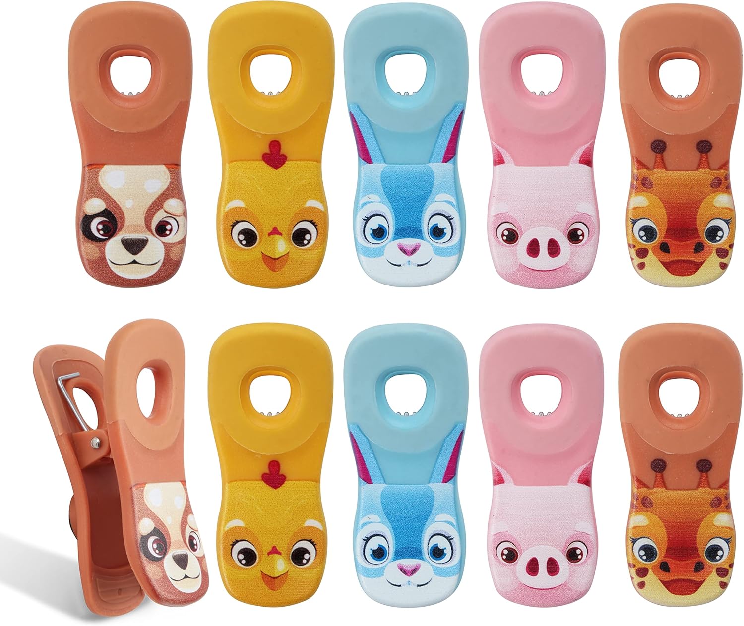 Amazon.com: COOK WITH COLOR Cute Magnetic Bag Clips - Kitchen and Food ...