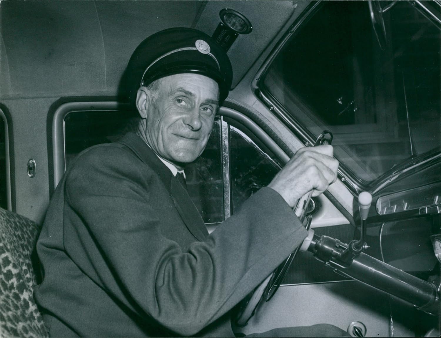Amazon.com: Vintage photo of Taxi owner Mr Lindberg, who drove the car ...