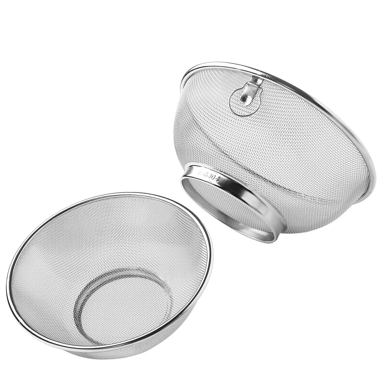 2 Pcs Stainless Steel Vegetables Fruit Strainer Washing Basket Colander ...