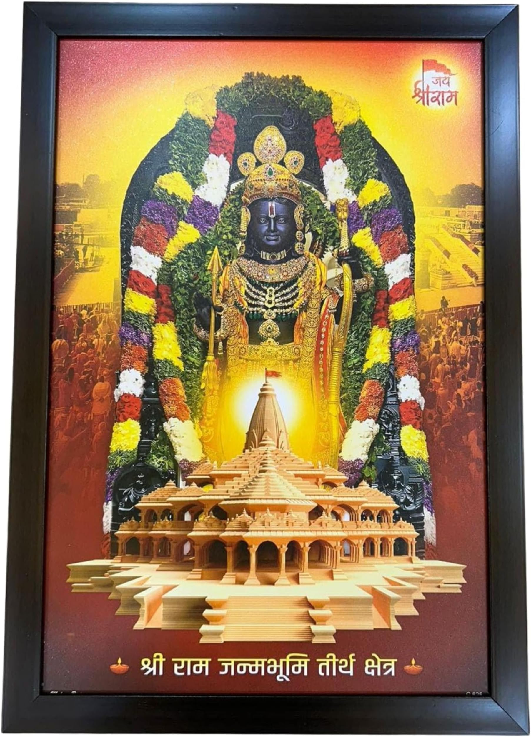 Tallenge Ram Lalla At Ayodhya Ram Mandir Temple - Small Poster(Paper,12 ...