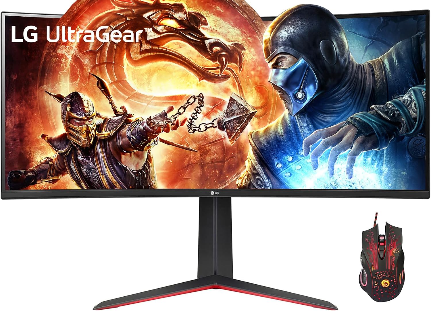 Amazon.com: LG 34" Ultragear Curved Gaming Monitor, 21:9 QHD(3440 x ...