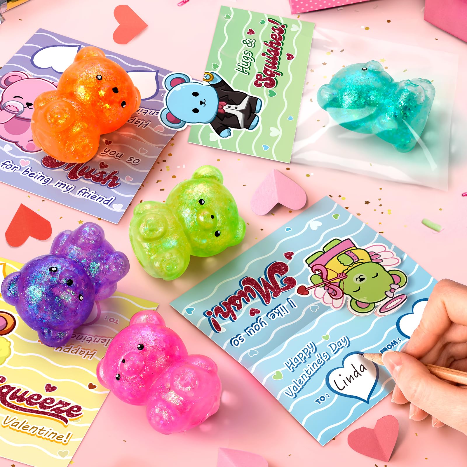 Snapklik.com : Valentines Day Cards For Kids Classroom, 24 Packs ...