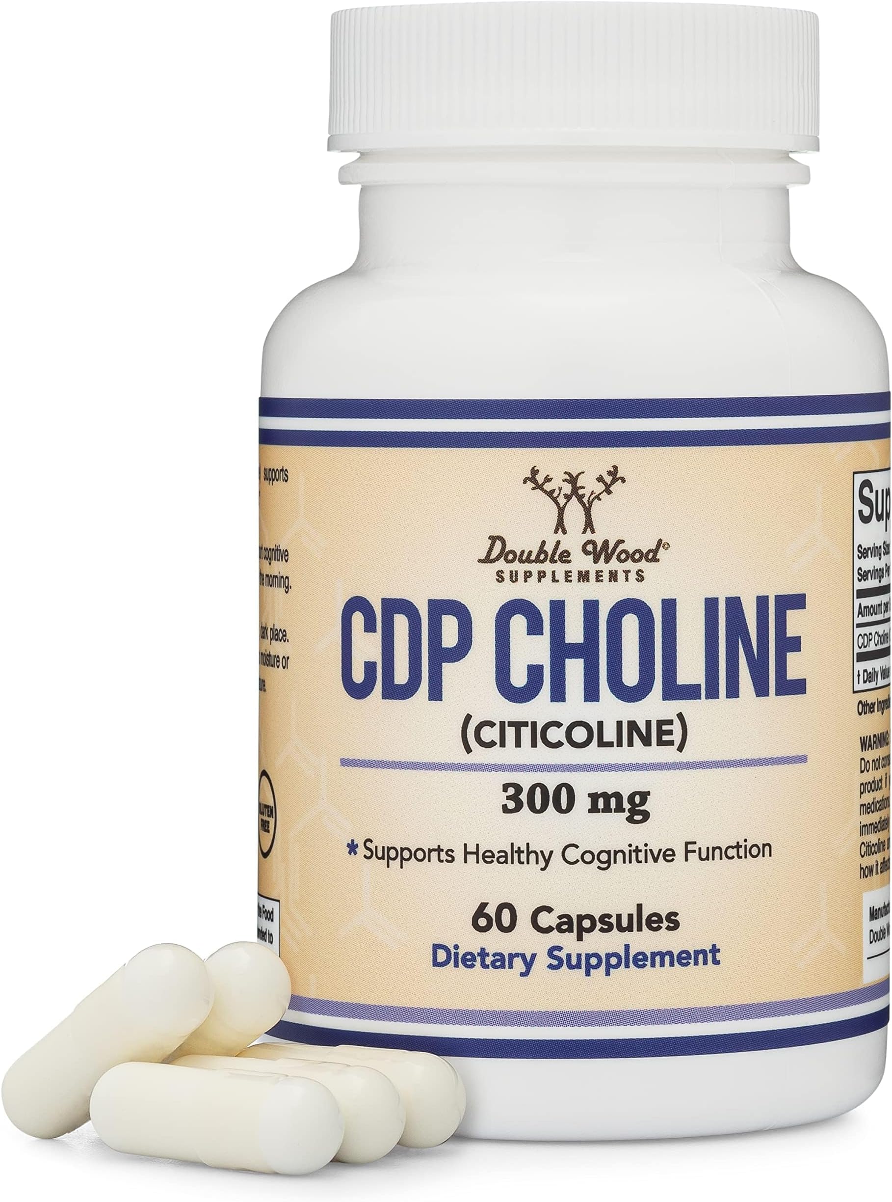Amazon.com: CDP Choline (Citicoline) Supplement, Pharmaceutical Grade ...