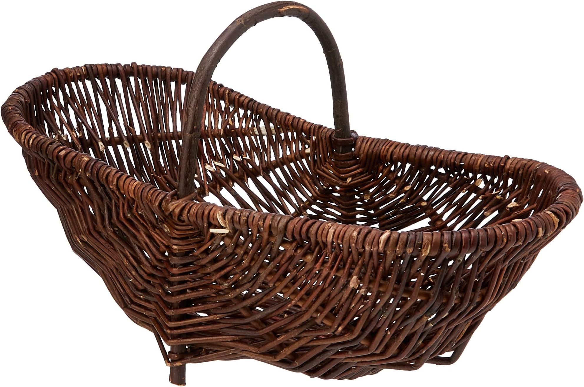 Prestige Wicker Trug Garden Basket, Dark, one Size : Amazon.co.uk: Garden