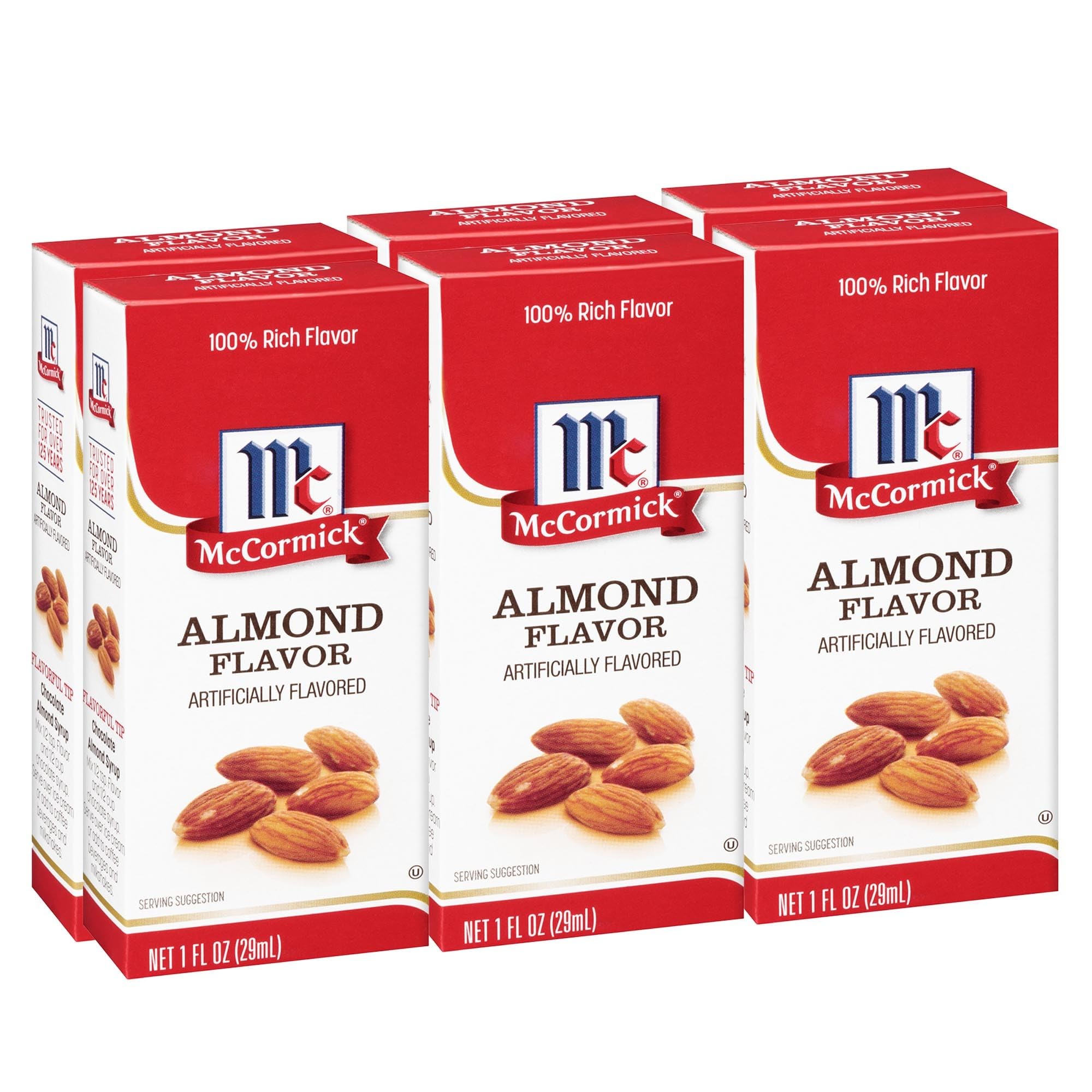 Amazon.com : McCormick Imitation Almond Flavor, 1 fl oz (Pack of 6 ...