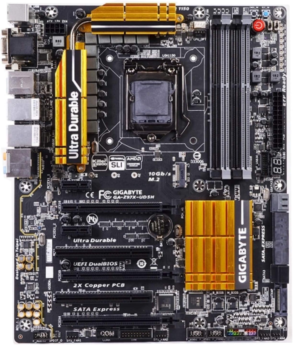 Amazon.com: Gigabyte GA-Z97X-UD5H LGA 1150 Z97 con Killer E2200 e Intel Gaming Networking SATA ...