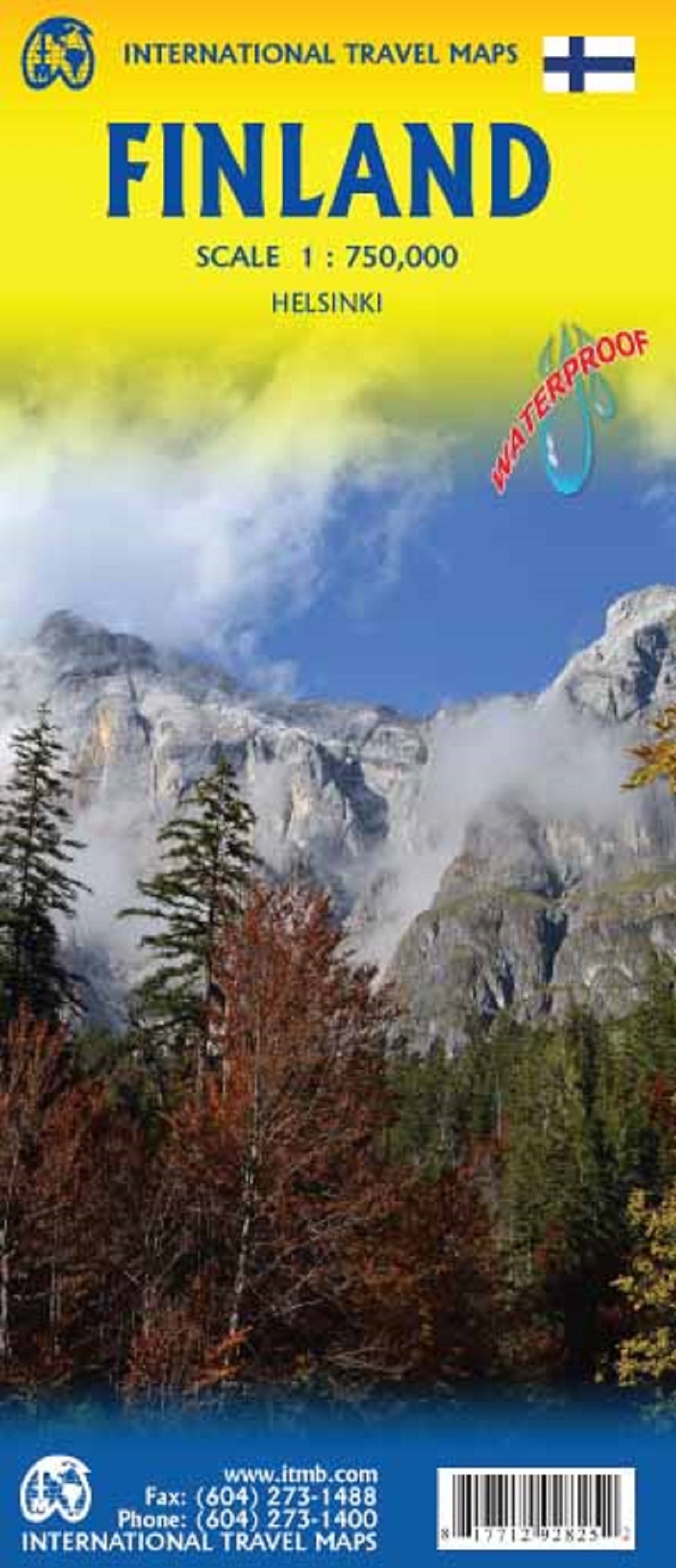 Finland Travel Reference Map 1:750K: ITMB Publishing LTD: 9781771292825 ...