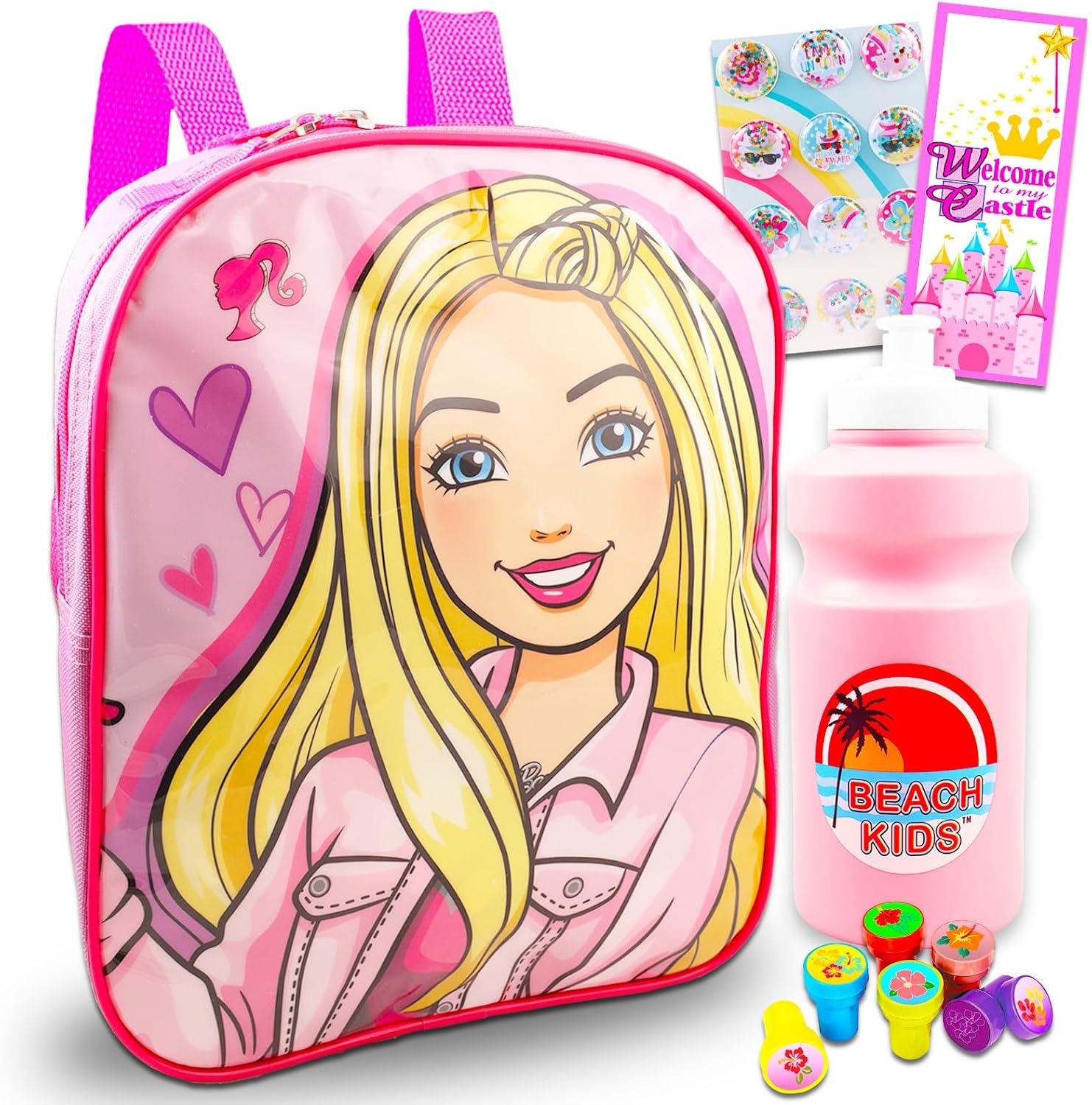 Amazon.com | Barbie Mini Backpack - 11" Barbie Backpack w Stickers ...
