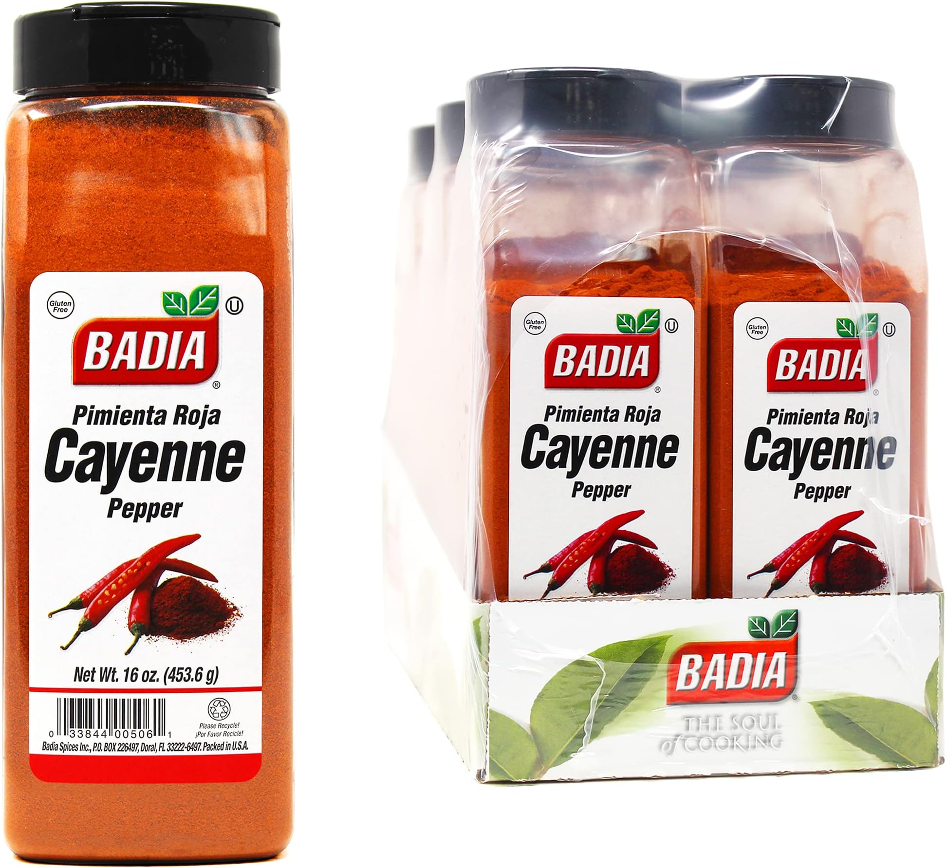 Amazon.com : Badia Red Pepper Ground, 16 Ounce (Pack of 6) : Peppers ...