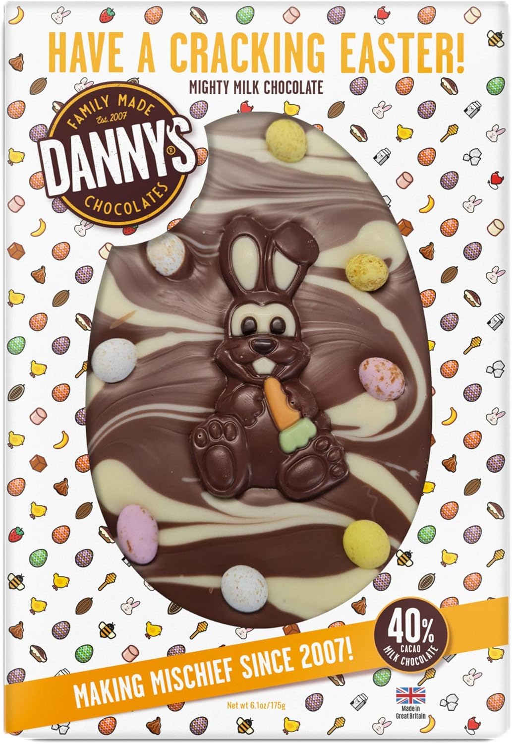 Danny's Extra Large 175g Easter Bunny Easter Chocolate Bars - Perfect ...
