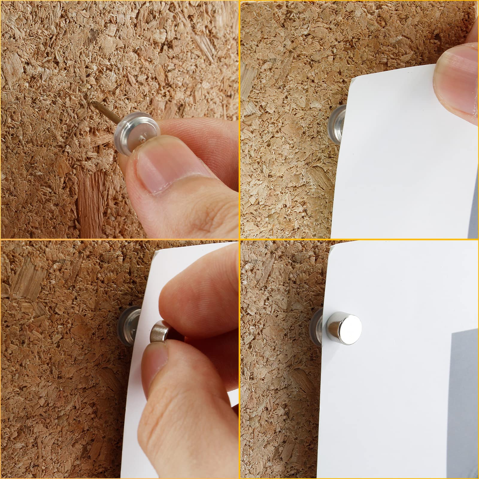 Snapklik.com : Unlorspy 10 Sets Magnetic Push Pins Magnet Thumb Tacks ...