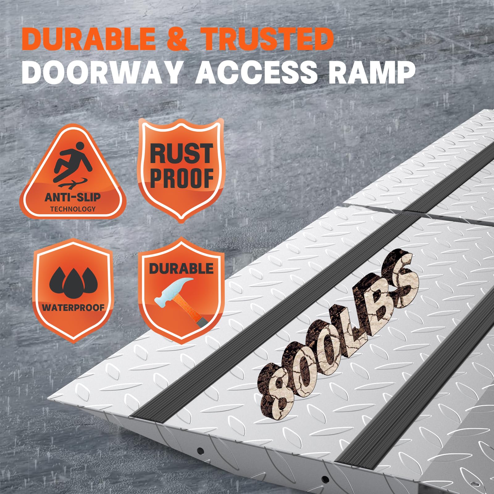 Snapklik.com : Door Threshold Ramp, Doorway Ramp For 2 Inch To 4 Inch ...