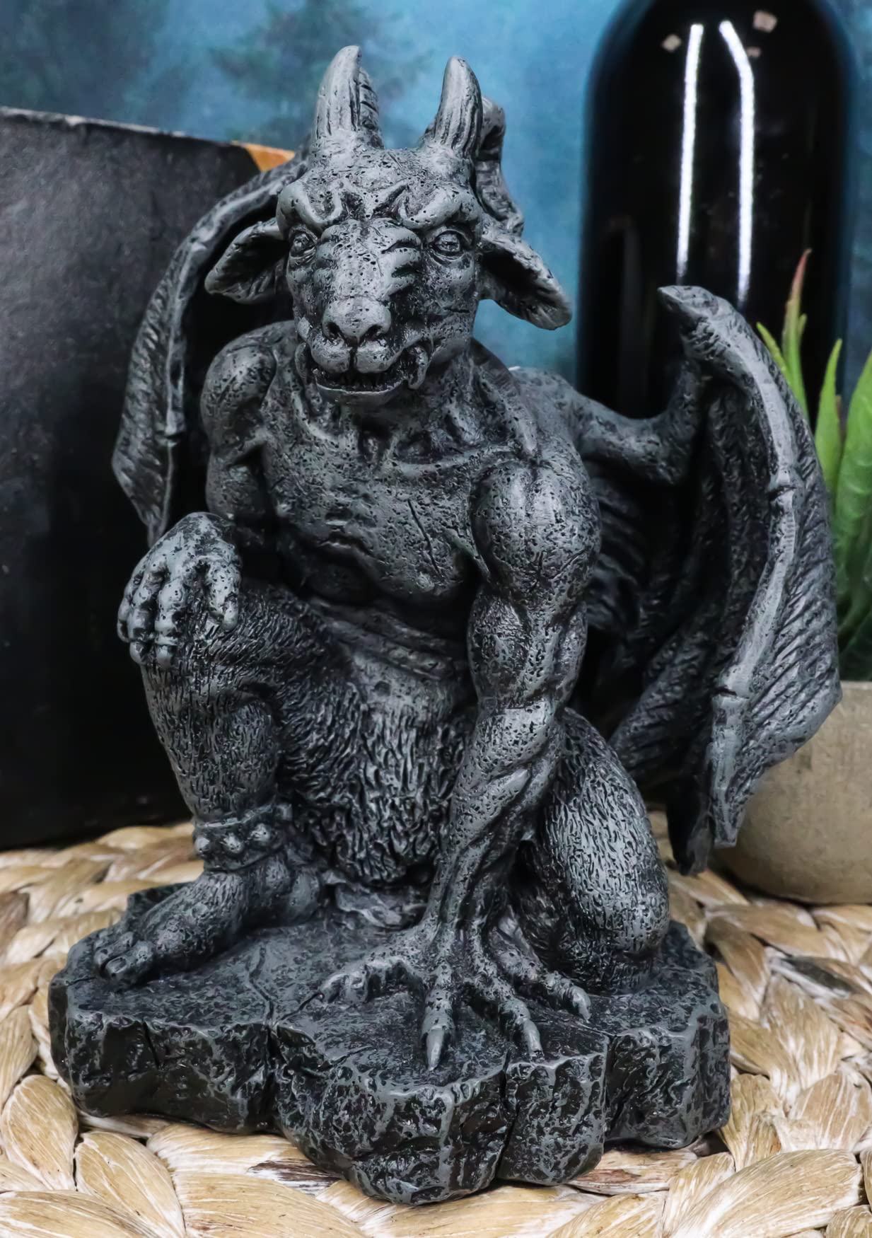 Buy Ebros Gift Crouching Winged Guardian Baphomet Sabbatic Goat Gothic ...