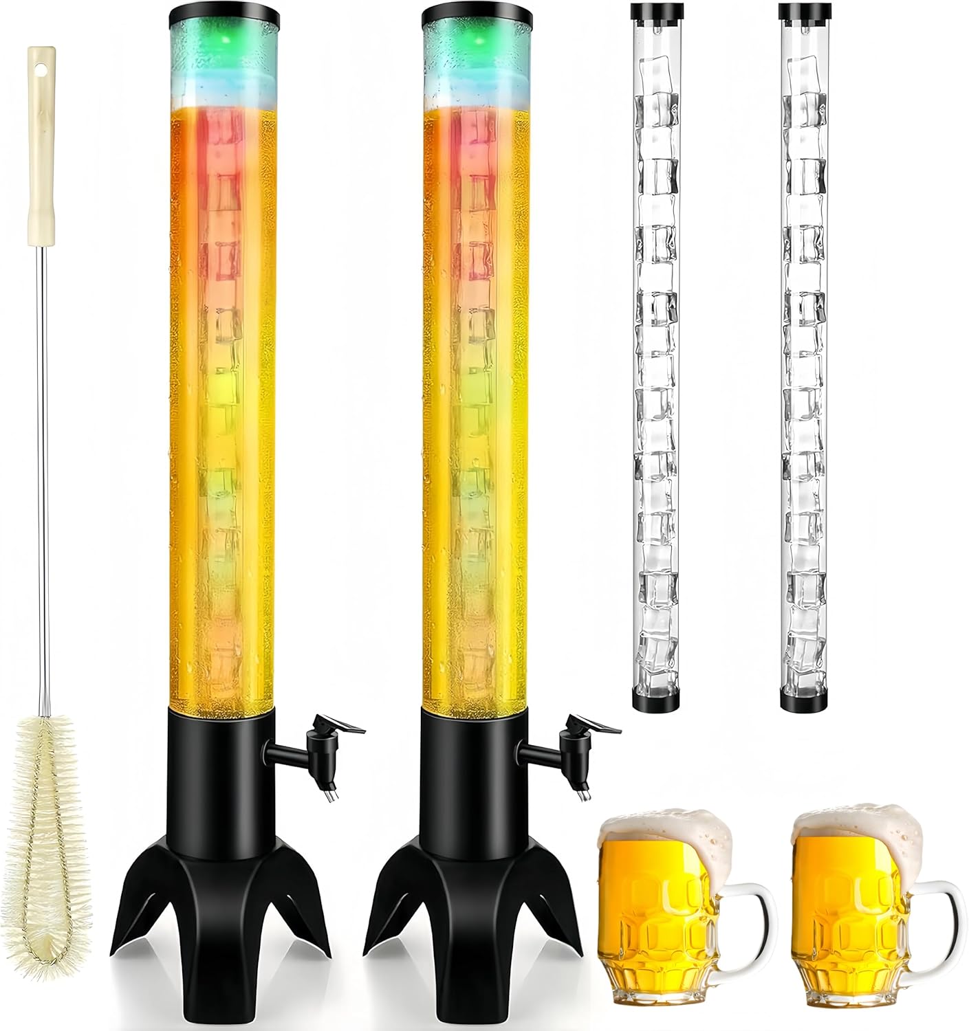 Amazon.com | Drink Tower: 1.5L Mimosa Tower Dispenser with Ice Tube ...