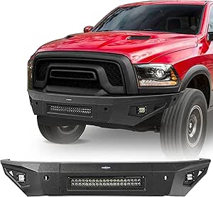 Amazon.com: Hooke Road Ram Rebel Front Bumper Full Width Bumper with ...
