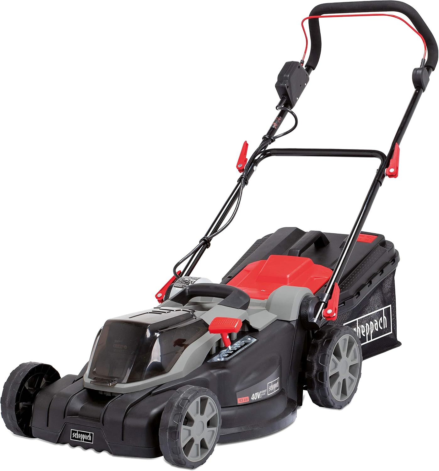 scheppach MP43-40Li Cordless Lawnmower - 40 V Lithium-Ion Battery | 43 ...