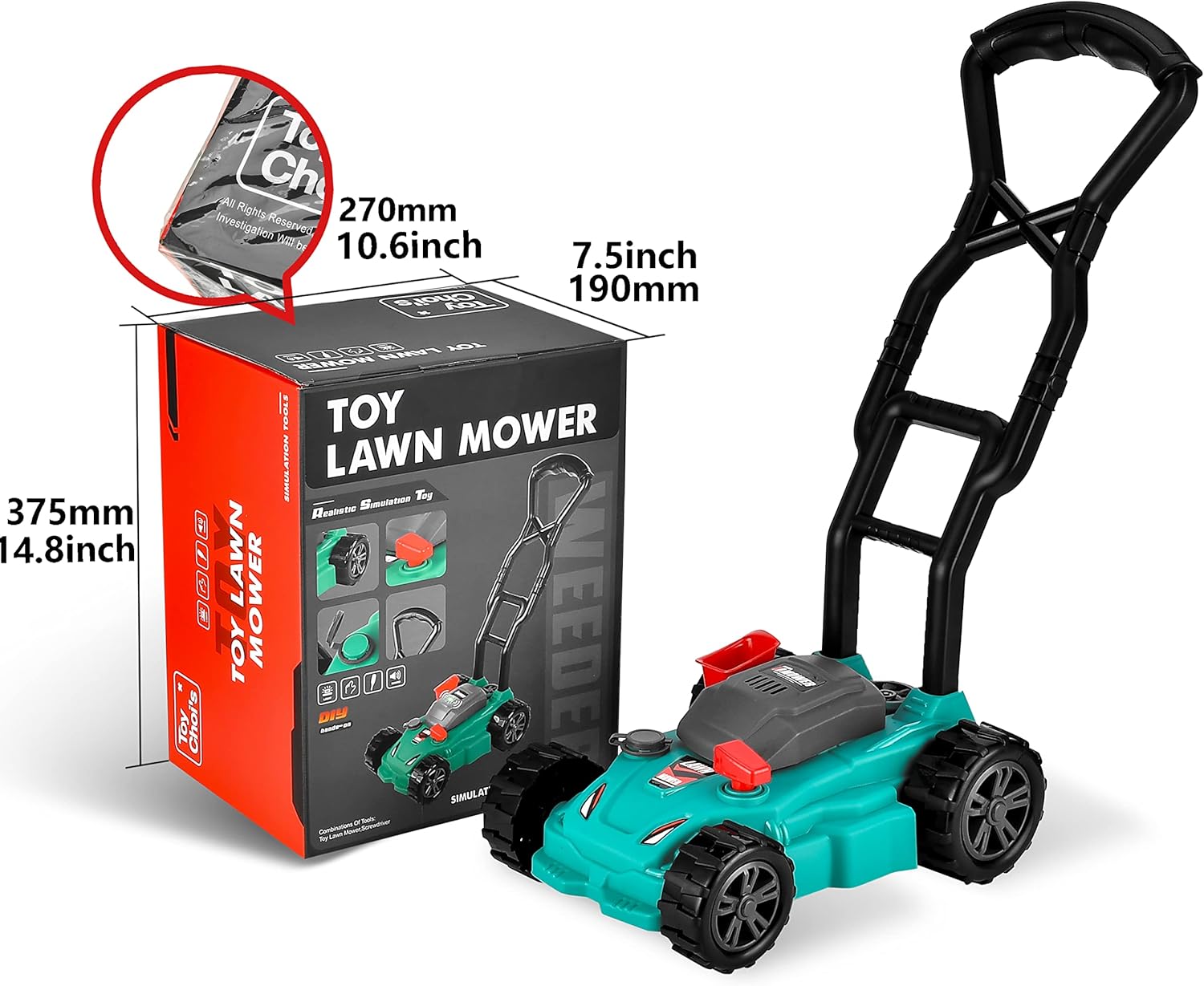 Toy Choi’s – Cortacésped de juguete para niños Toy Choi’s Pretend Play ...