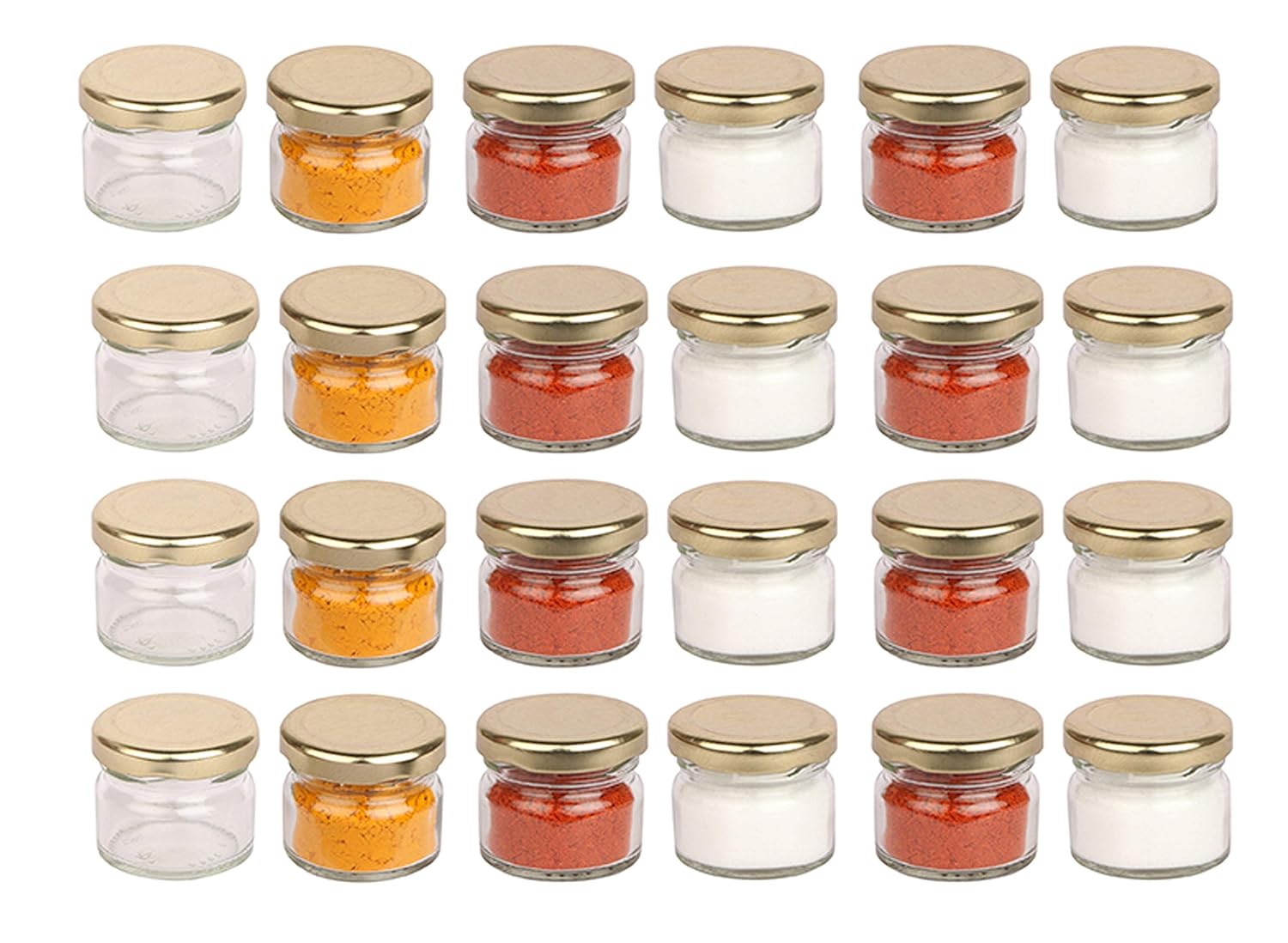 Buy Pure Source India Very Small Mini Glass Jar Containers Cookie Jars ...